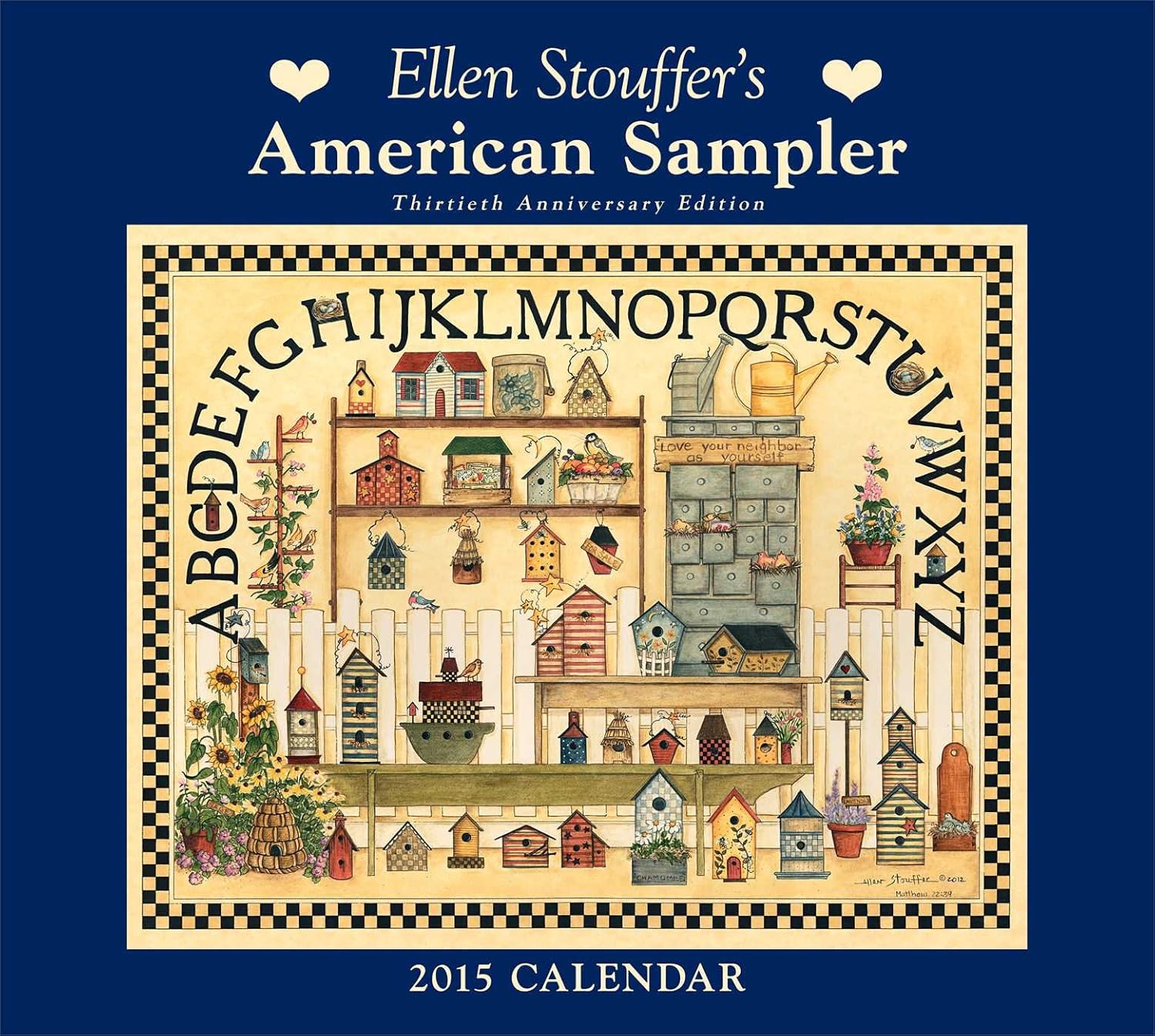 Amazon.fr - Ellen Stouffer's American Sampler 2015 Deluxe Wall Calendar ...