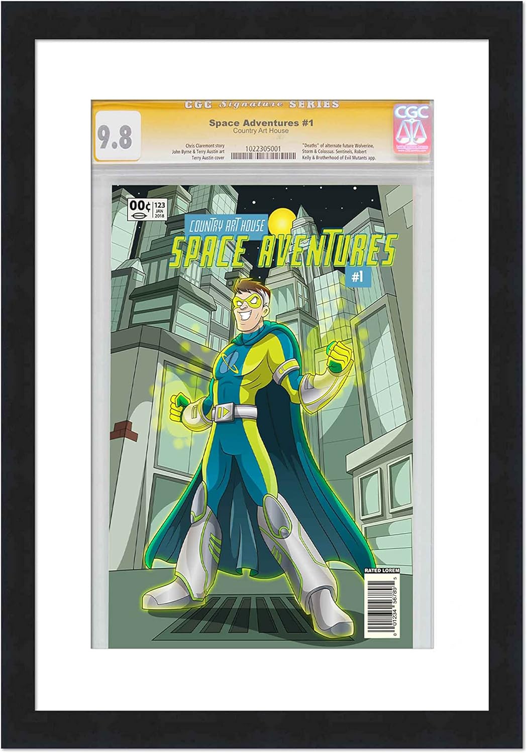 Amazon.com - Comic Book Frame Black Wood with White Mat - 1 Opening to ...