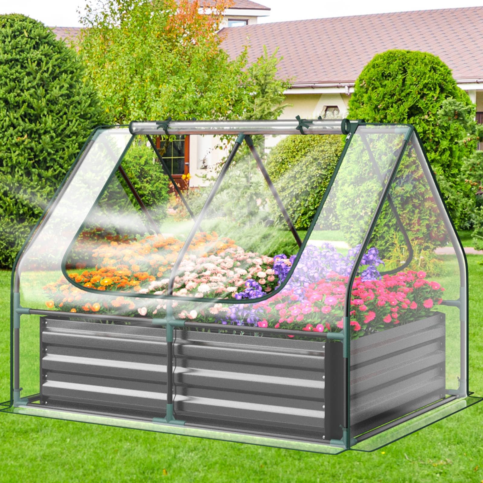 Pvc Vegetable Planter Box ABORON 3 In 1 Raised Garden Bed Planter Box