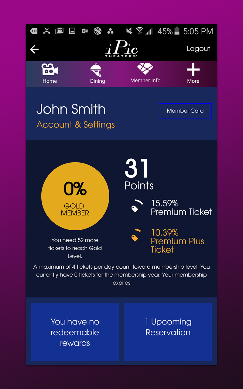 iPic Theaters - App on Amazon Appstore