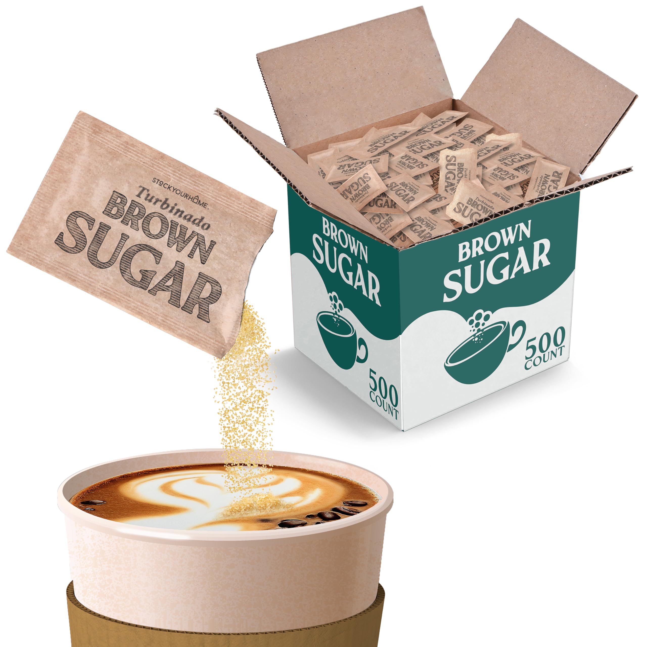 Amazon.com: Bulk Brown Sugar Packets, 500 Count - Individual Servings ...