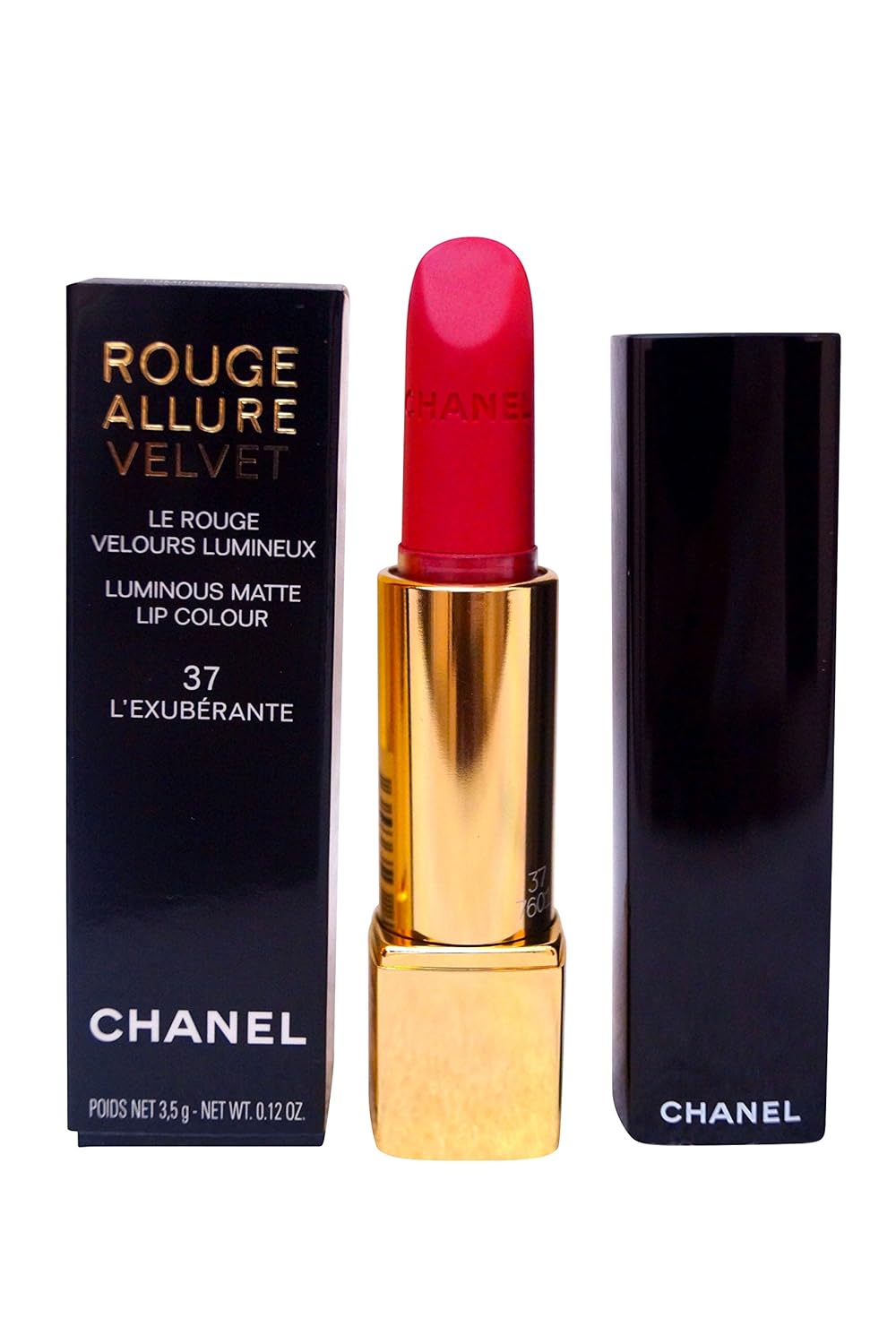 Amazon.com : Chanel - Lip Color Rouge Allure Velvet # 37 L Exuberante 3 ...