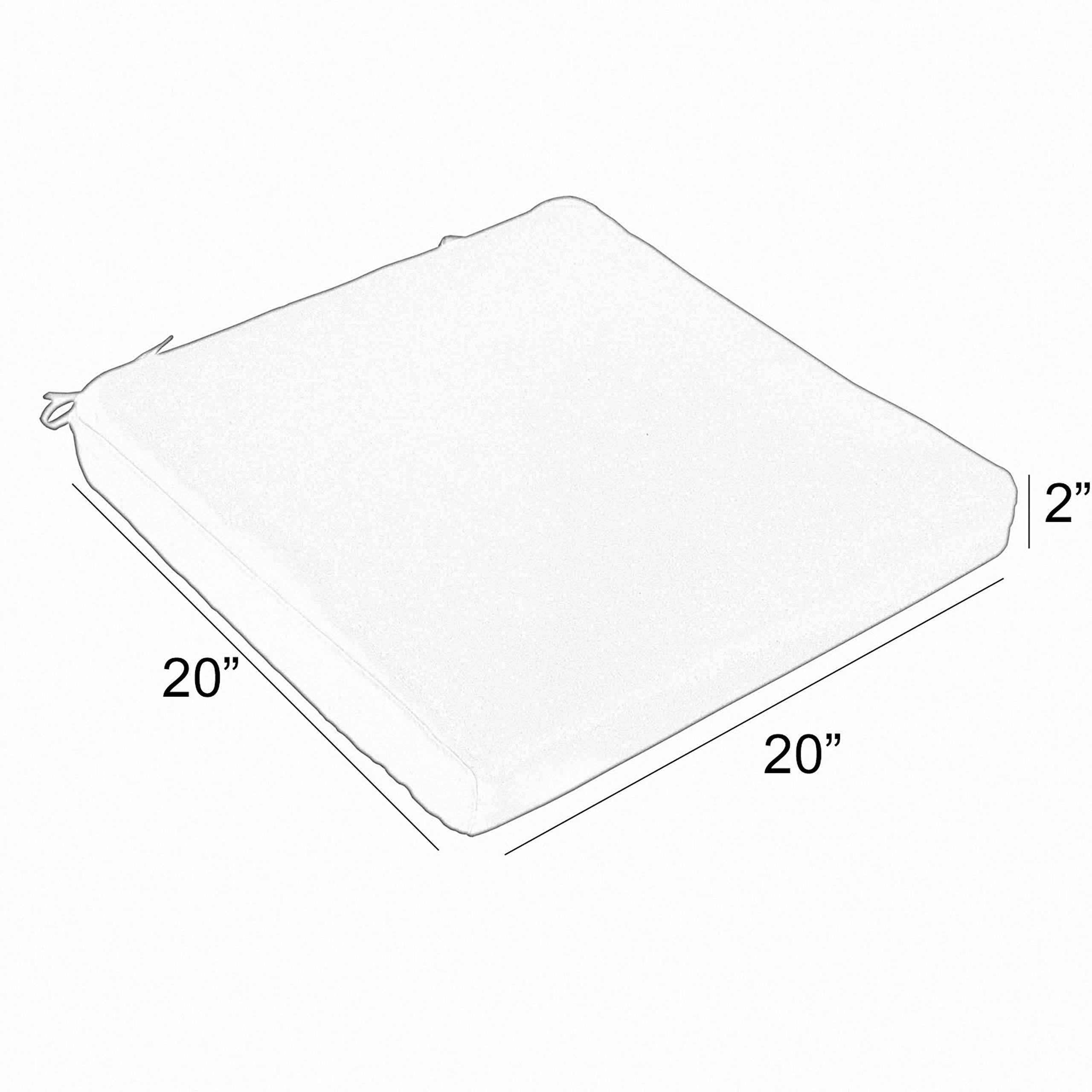 Snapklik.com : Sorra Home Sunbrella Corded Chair Pad (Set Of 2) - Fade ...