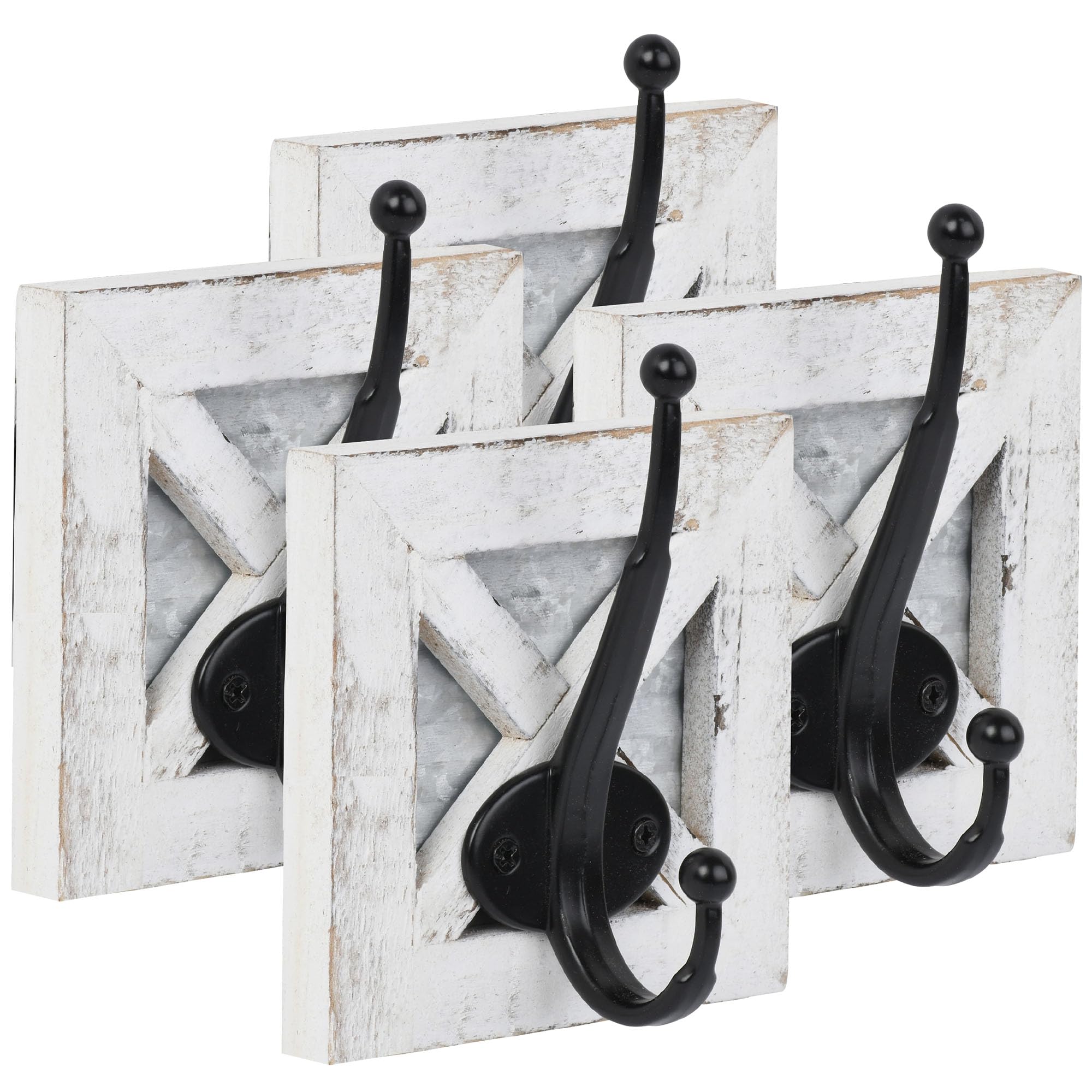 Amazon.com: Autumn Alley Farmhouse Bathroom Decor White Hooks, Towel ...