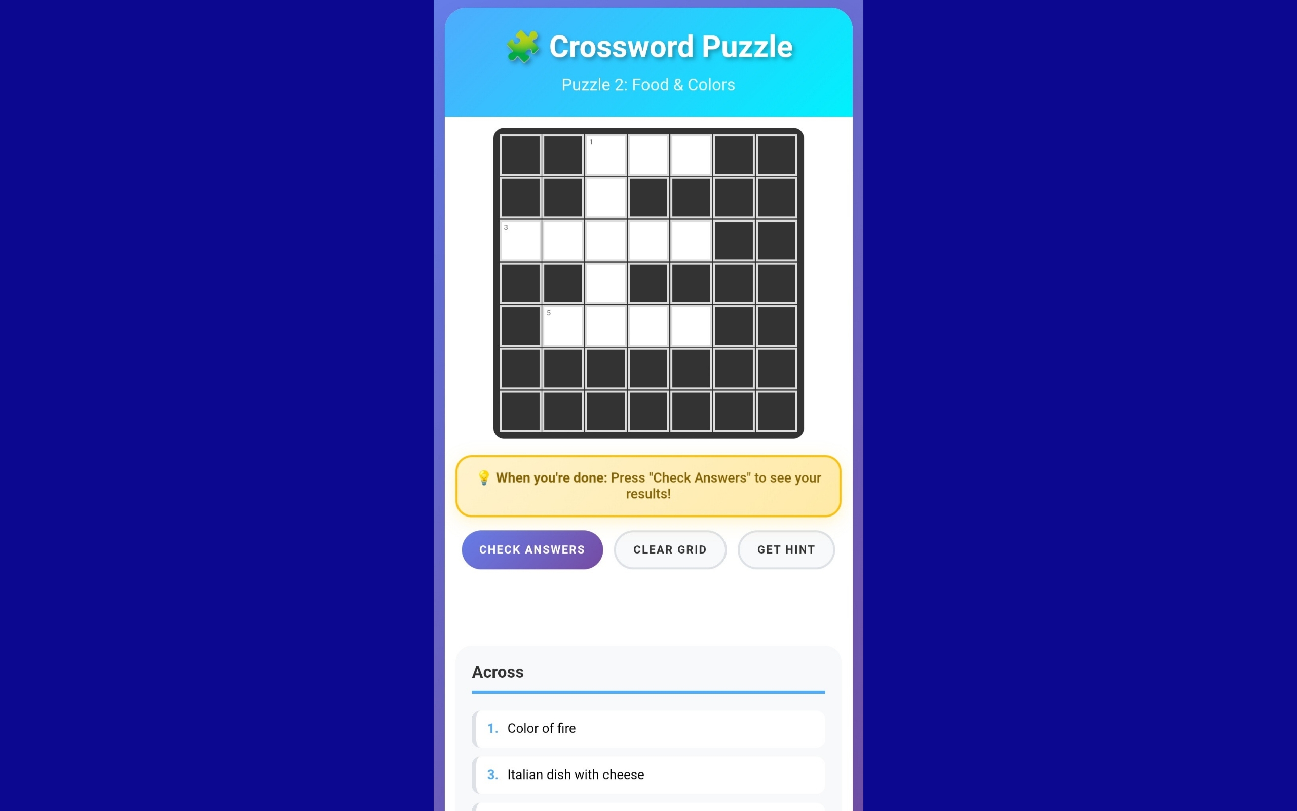 Crossword Puzzle - App on Amazon Appstore