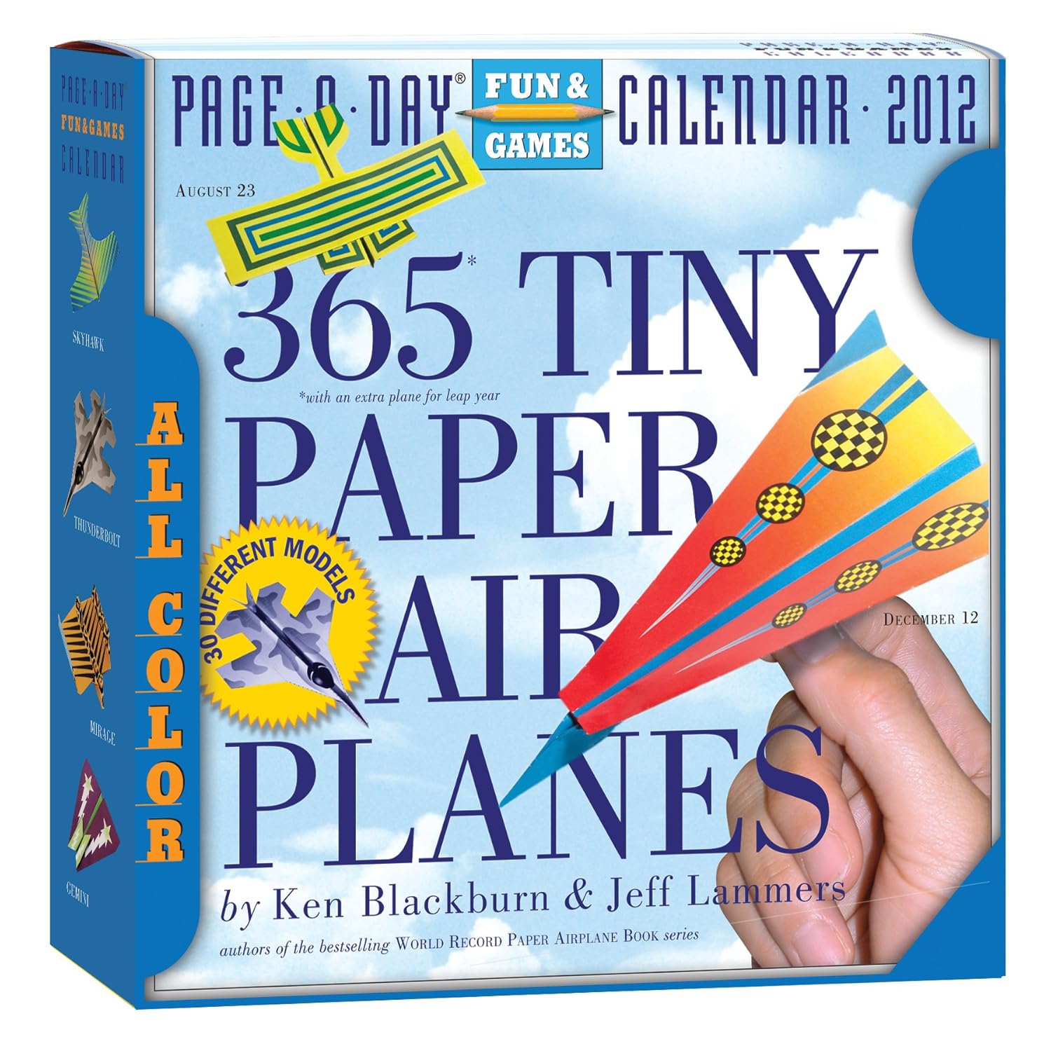 Amazon.fr - 365 Tiny Paper Airplanes 2012 Calendar - Blackburn, Ken ...