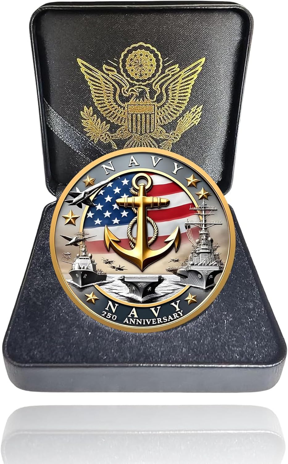 Amazon.com: Navy 250th Anniversary Coin – USMC 250th Commemorative ...