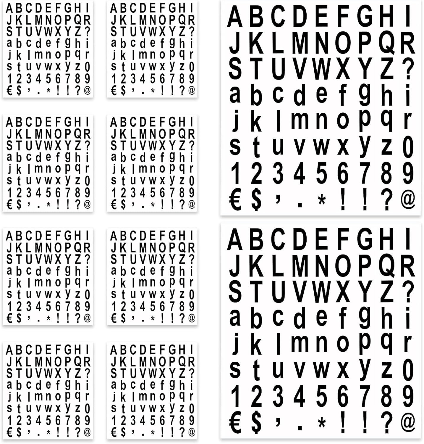 Amazon 720 Pieces 10 Sheets Self Adhesive Vinyl Letters Numbers Amazon 720 Pieces 10 Sheets Self Adhesive Vinyl Letters Numbers
