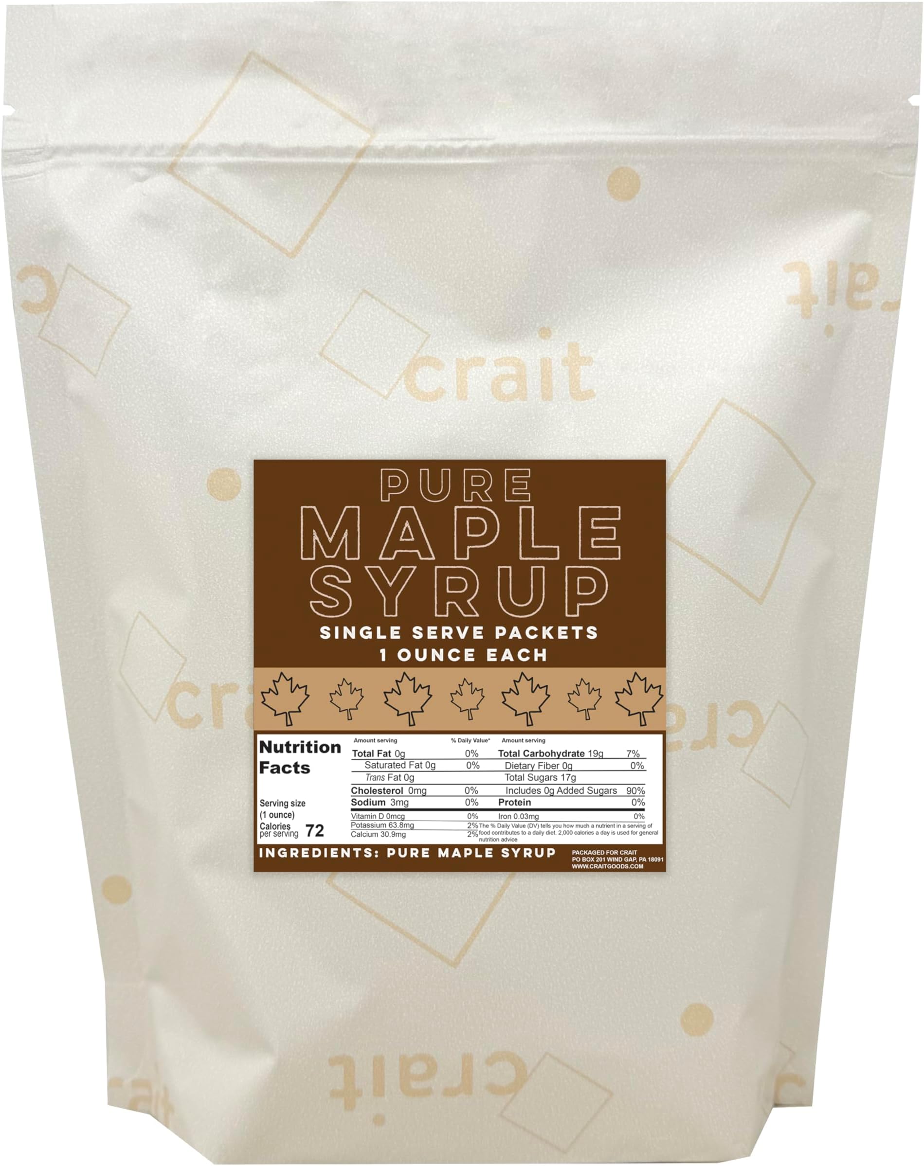 Amazon.com: Single Serving Syrup Packets, Variety Pack, for Coffee and ...