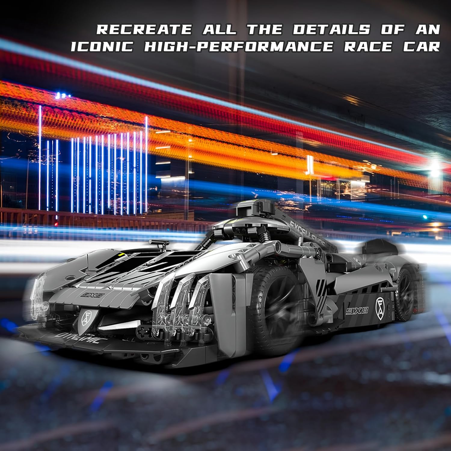 Technique GXB Racing Car Toy Building Set - Collectible Race Car ...