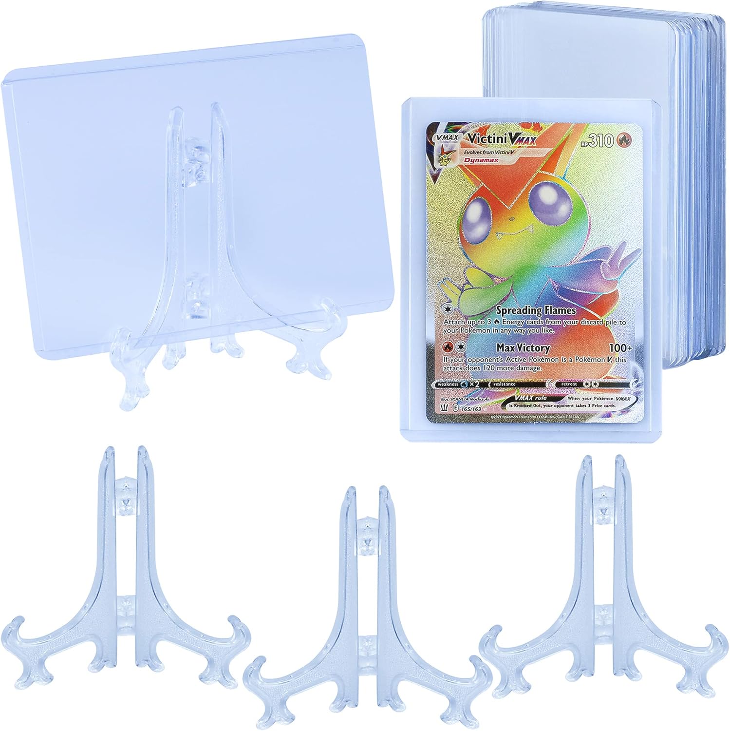 Amazon.com: 25 Toploader and 10 Stand Bundle, Designed for Perfect ...