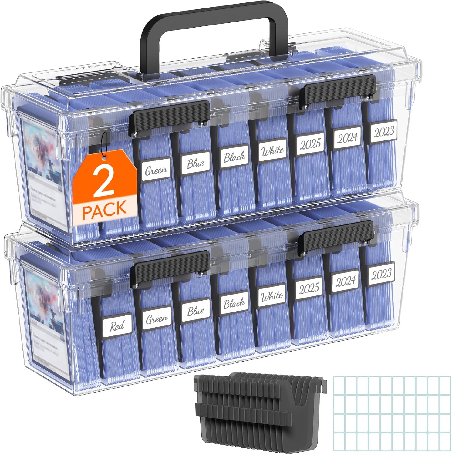 Amazon.com: Lifewit Trading Card Storage, Index Card Holder, Reinforced ...