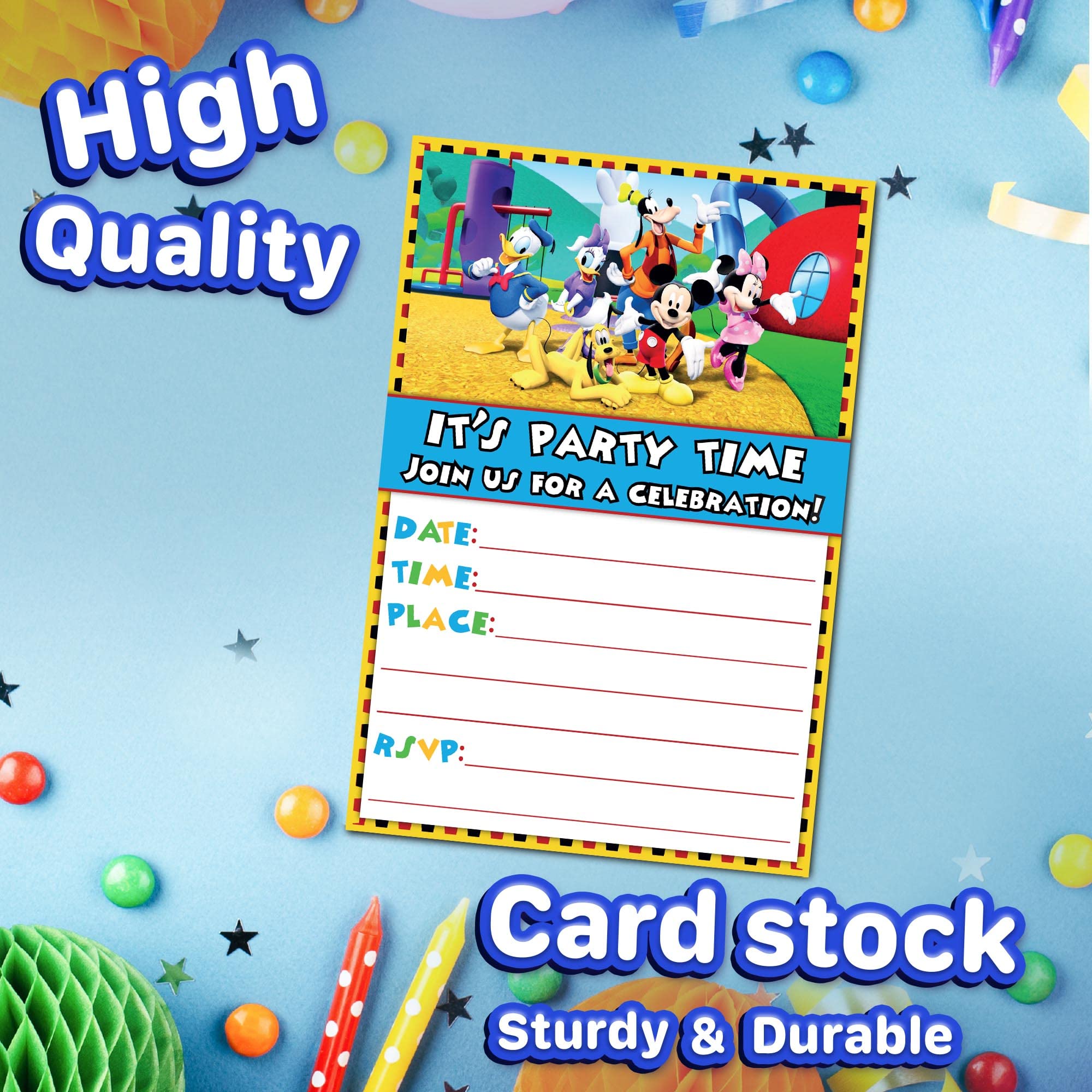 Mickey Mouse Clubhouse Birthday Invitations Personalized