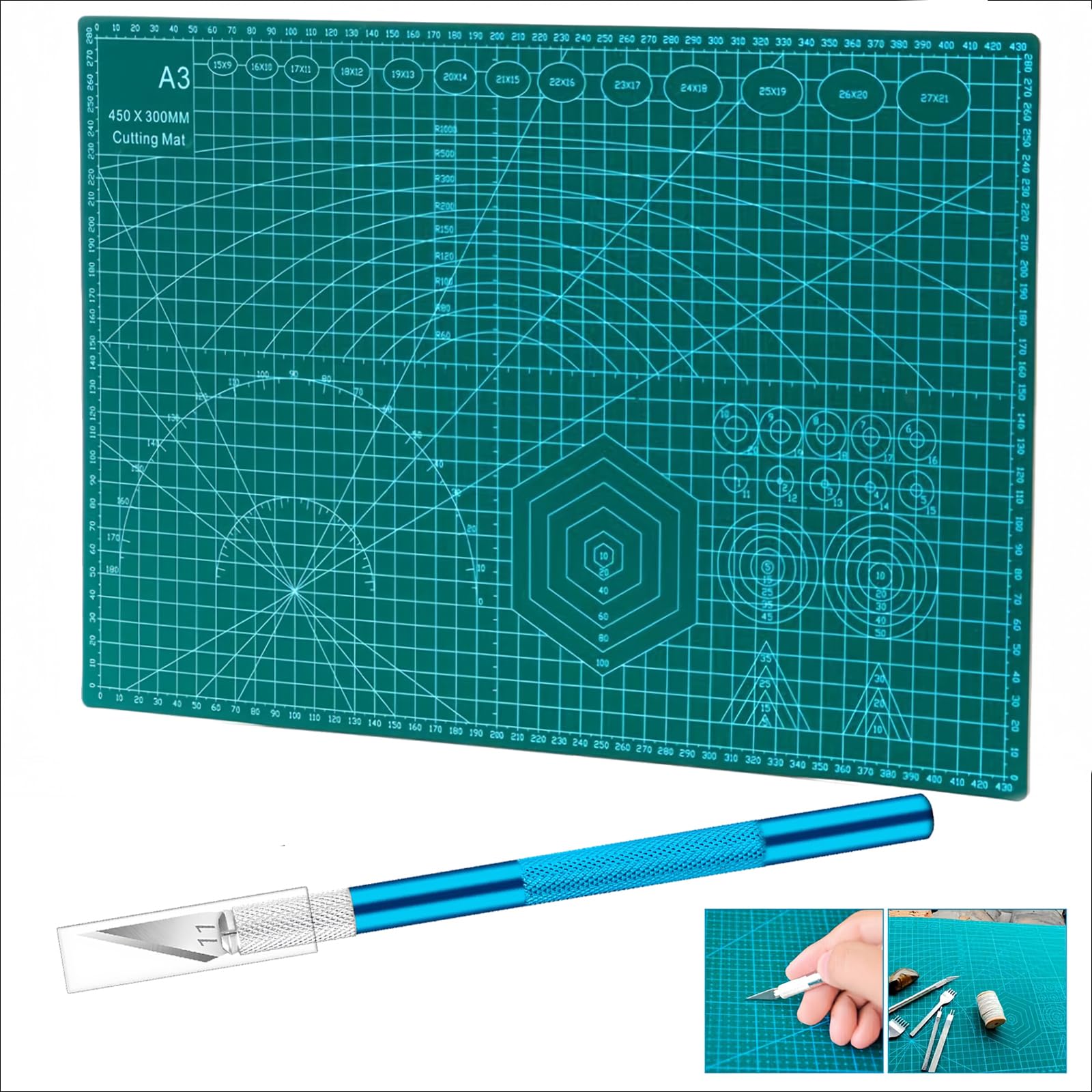 Self Healing Sewing Mat，Self Healing Cutting Mat A3(45x30cm)，Rotary ...