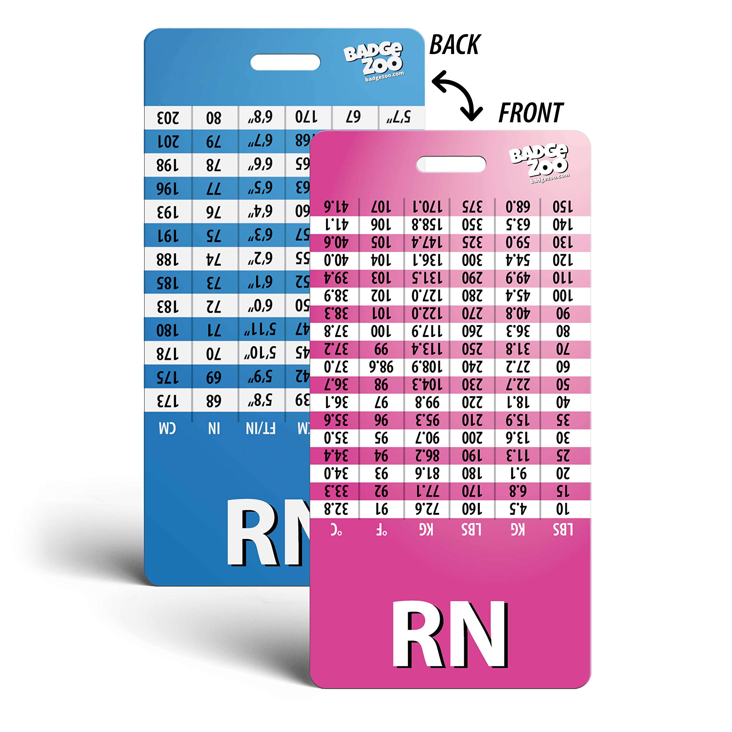 Buy RN Badge Buddy with Upside Down Weight, Height and Temperature ...