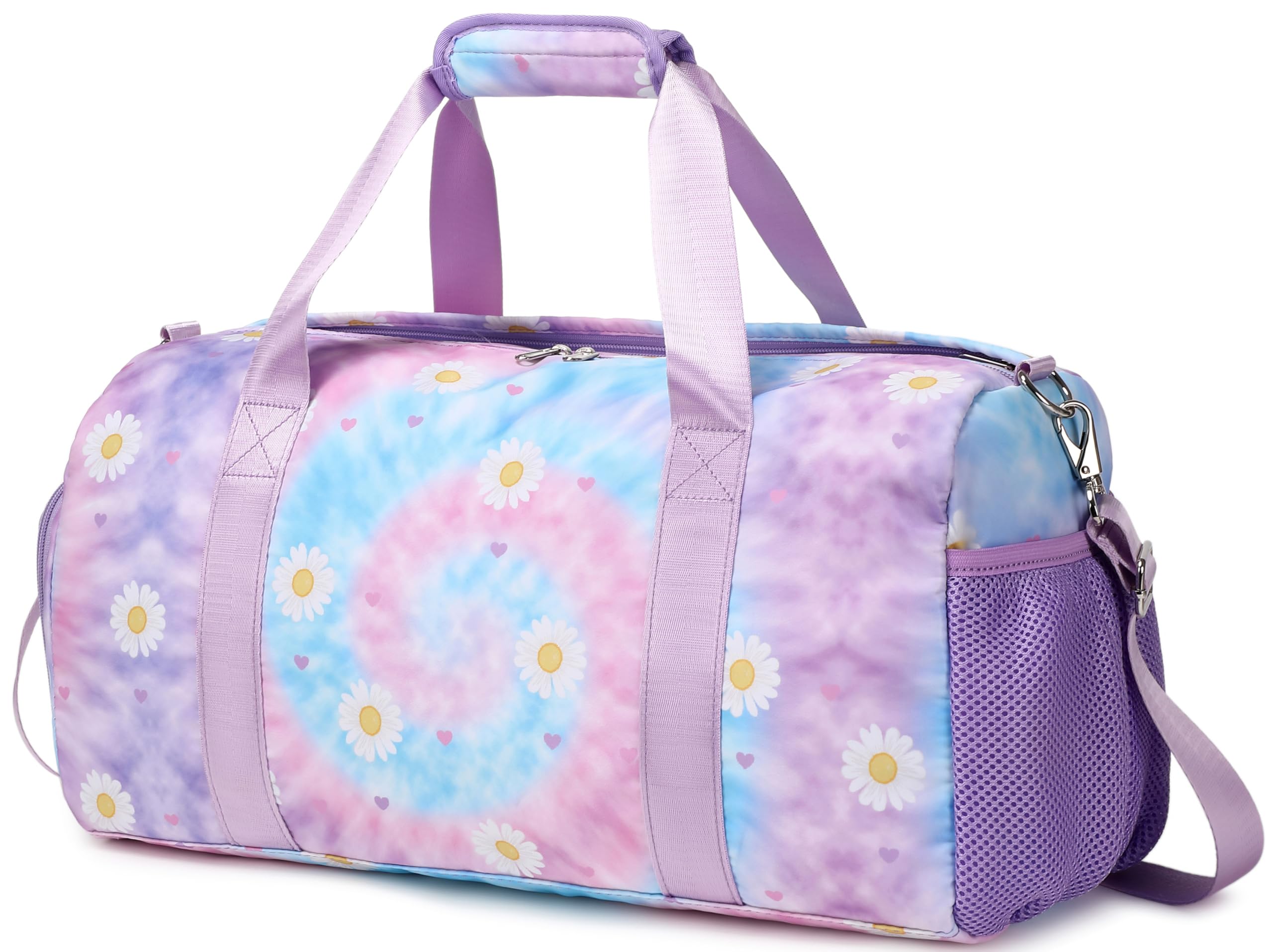 Gym Travel Duffle Bag for Girls – Gymnastics Sports Dance Bag with Shoe ...