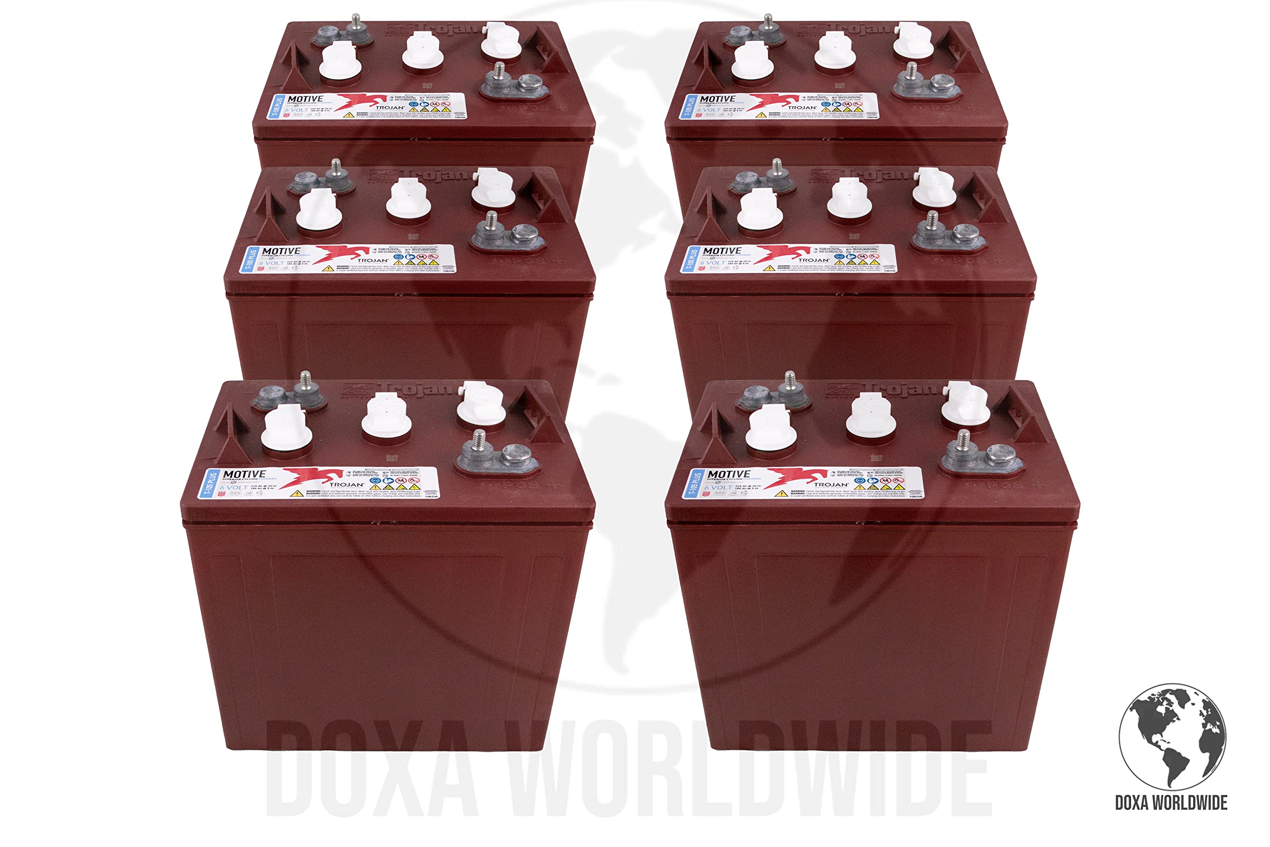 Buy 6 X TROJAN T 105 PLUS 6V 225 Ah DEEP CYCLE FLOODED Online At