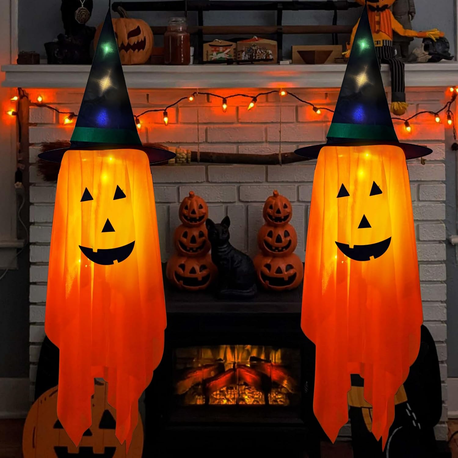 Amazon.com: Halloween Decorations Outdoor, 2 Pack 53 Inch Large Hanging ...