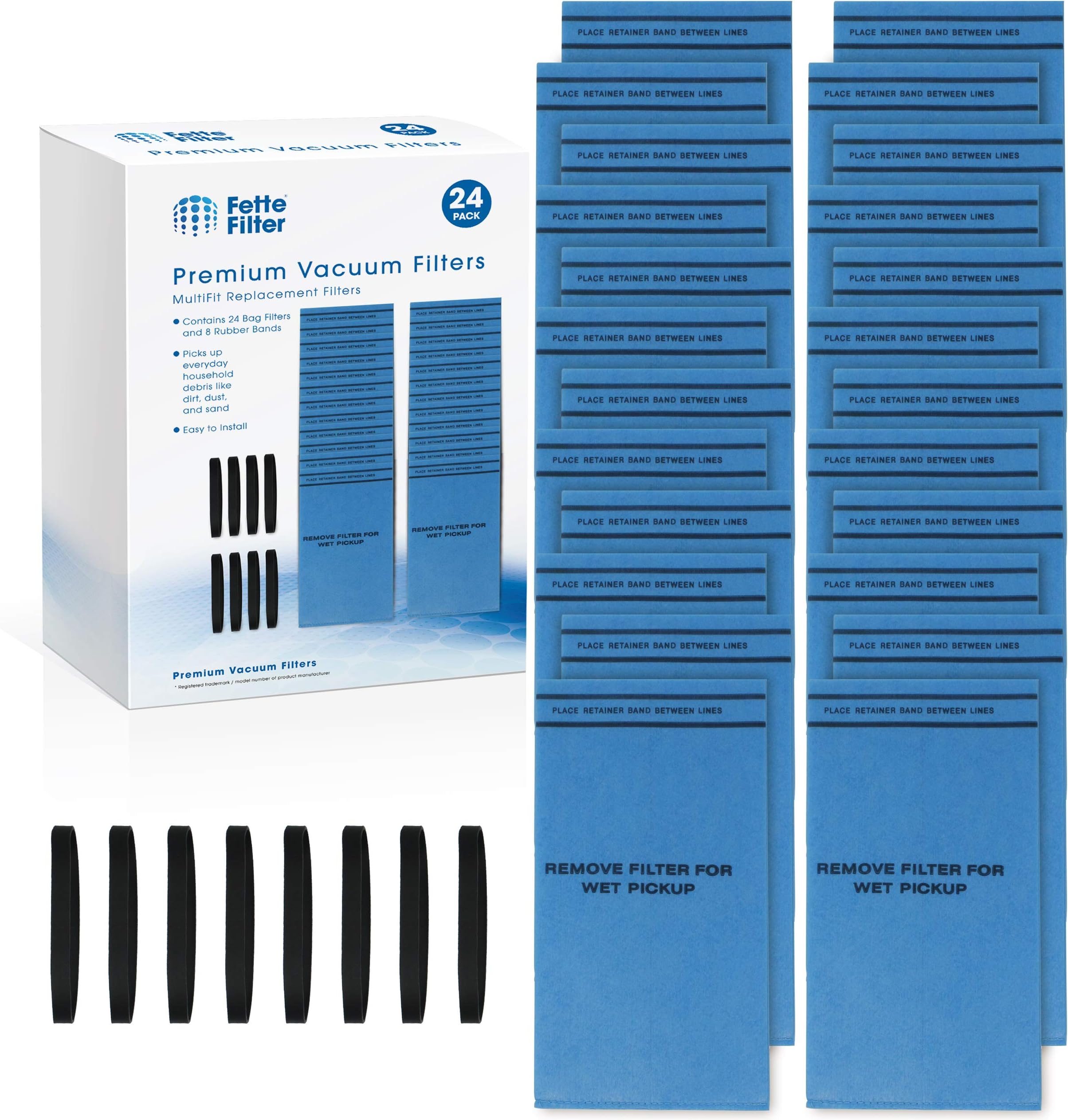 Amazon.com: Fette Filter - 24 Pack & 8 Mounting Bands compatible with ...