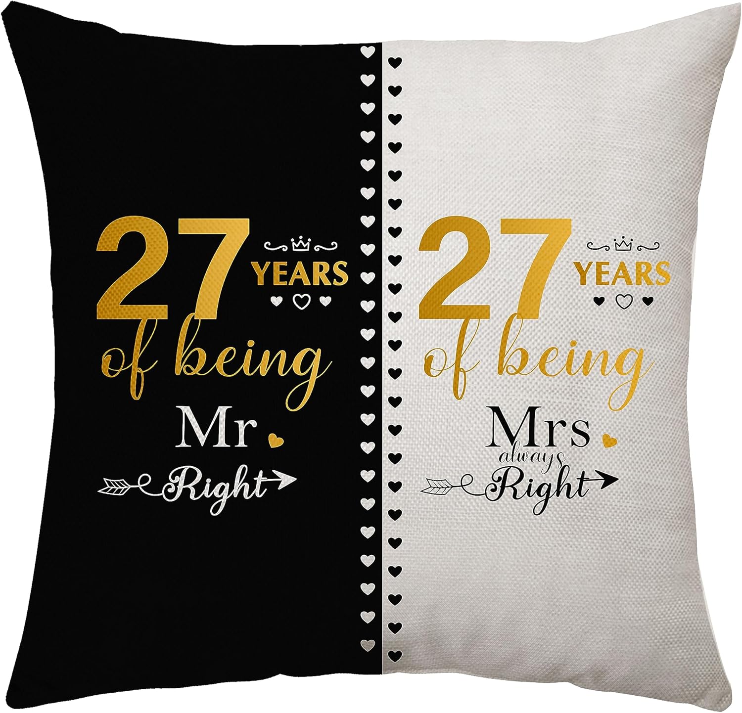Amazon.com: 27 Years of Marriage Gifts for Her & Him 27th Wedding ...