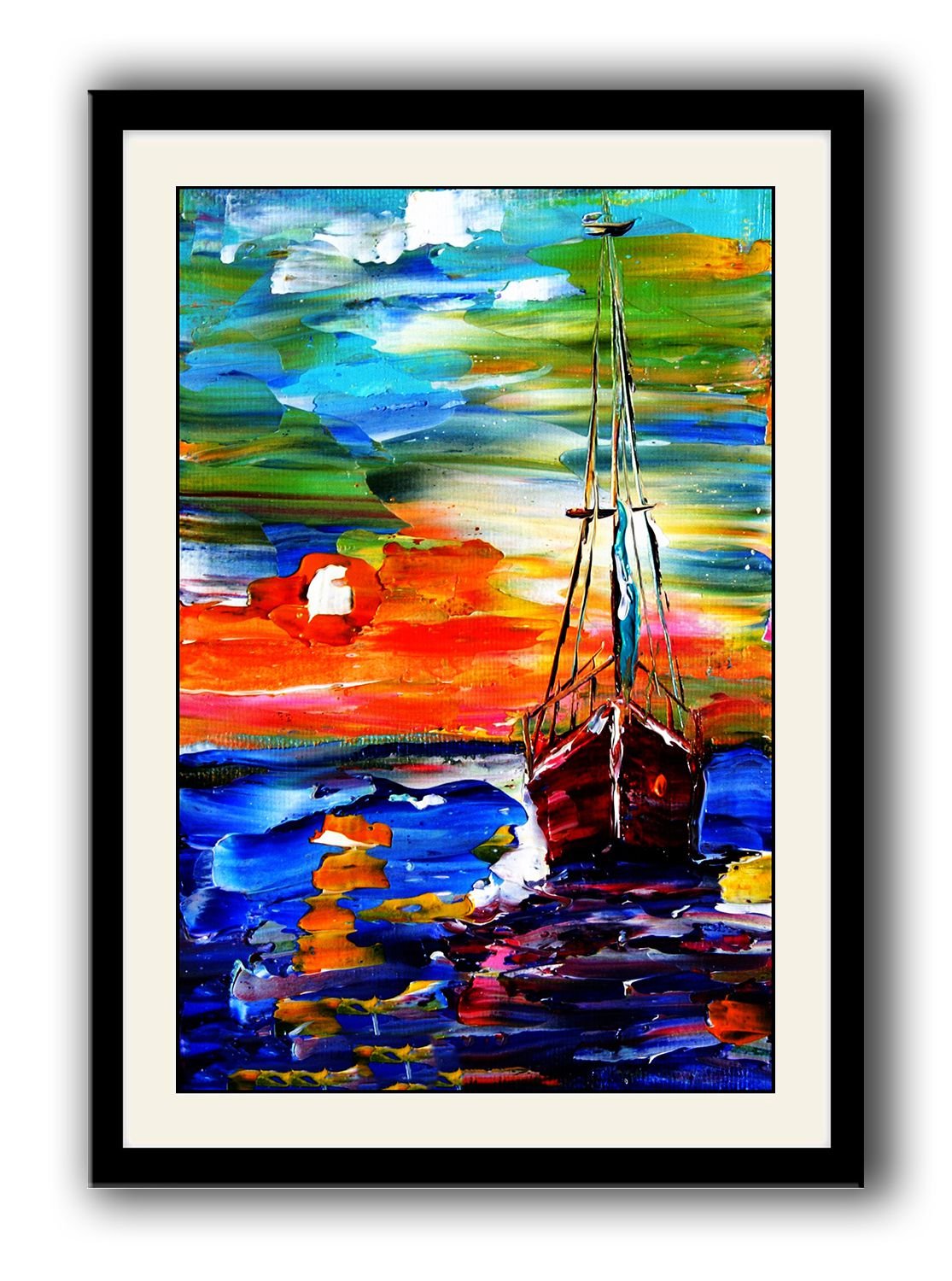 ArtStory Sailing Ship Framed Wall Painting Amazon in Home Kitchen artstory-sailing-ship-framed-wall-painting-amazon-in-home-kitchen