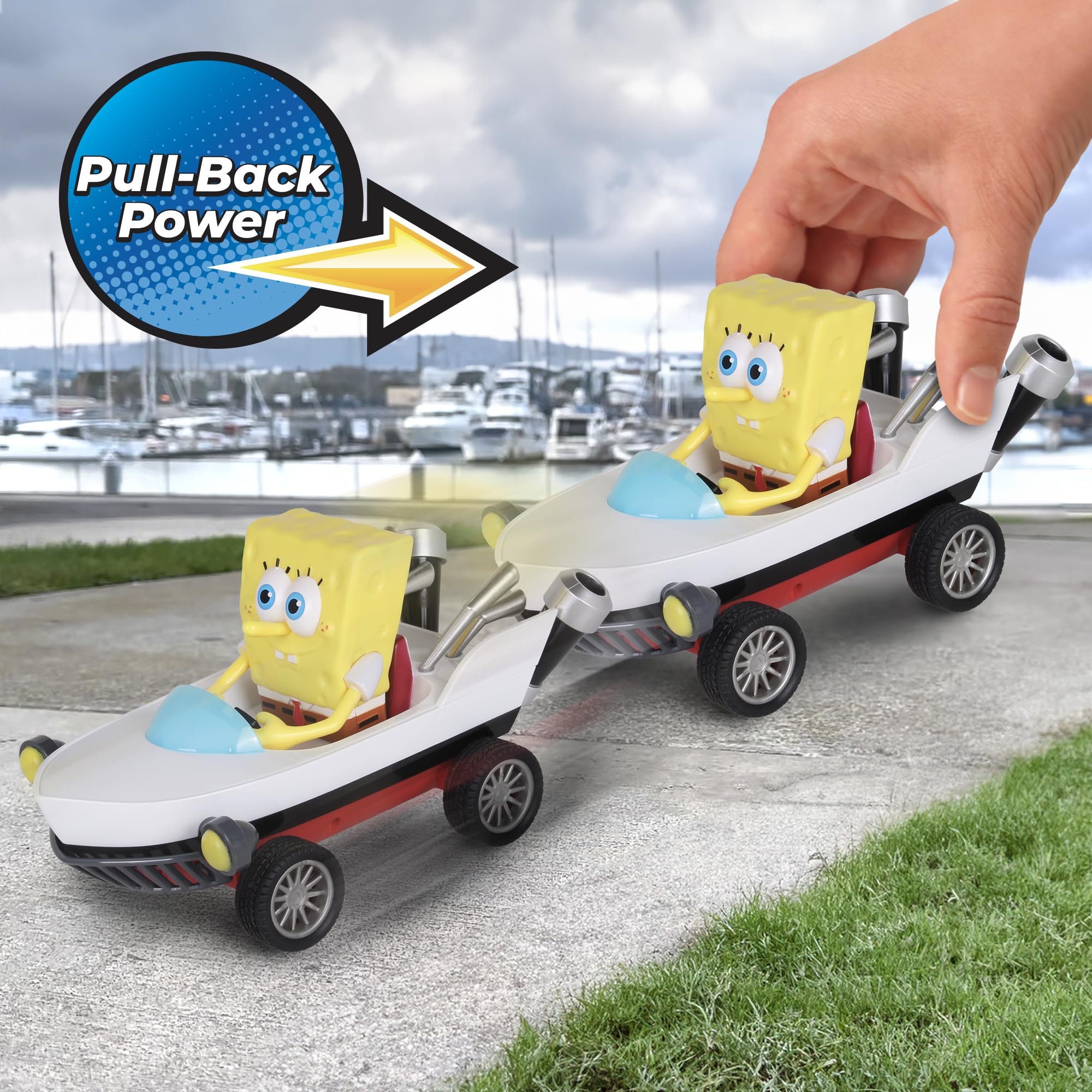 Snapklik.com : Nick Kart Racers - Pull Back Spongebob Boatmobile ...