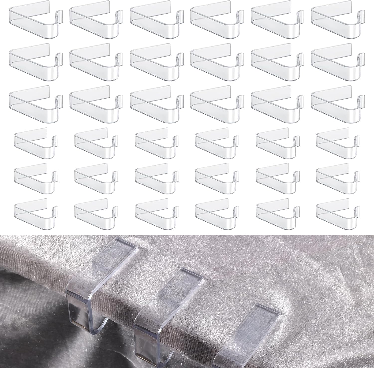 Amazon.com: 36pcs Plastic Tablecloth Clips, Transparent Picnic ...