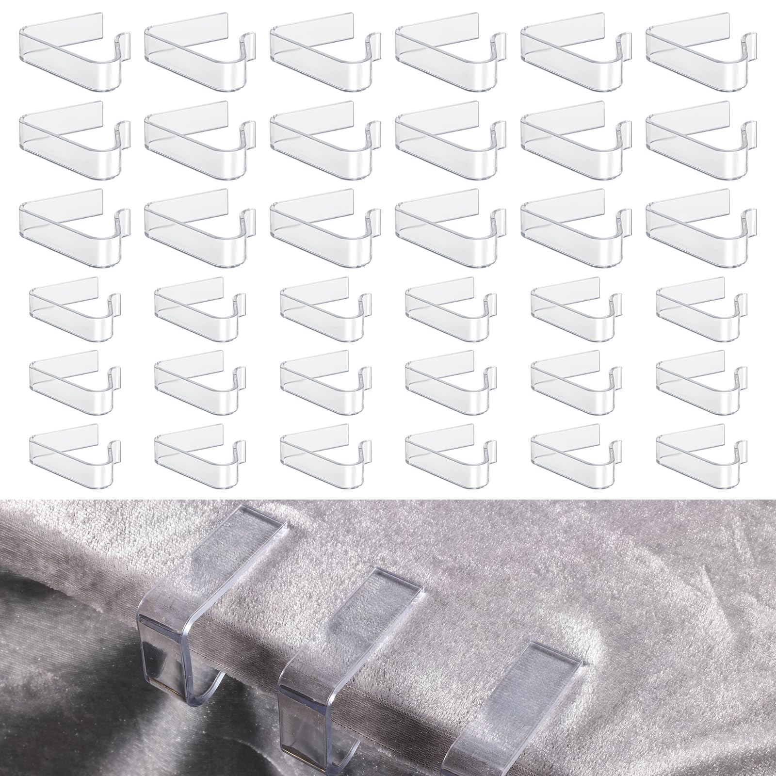 Amazon.com: 36pcs Plastic Tablecloth Clips, Transparent Picnic ...
