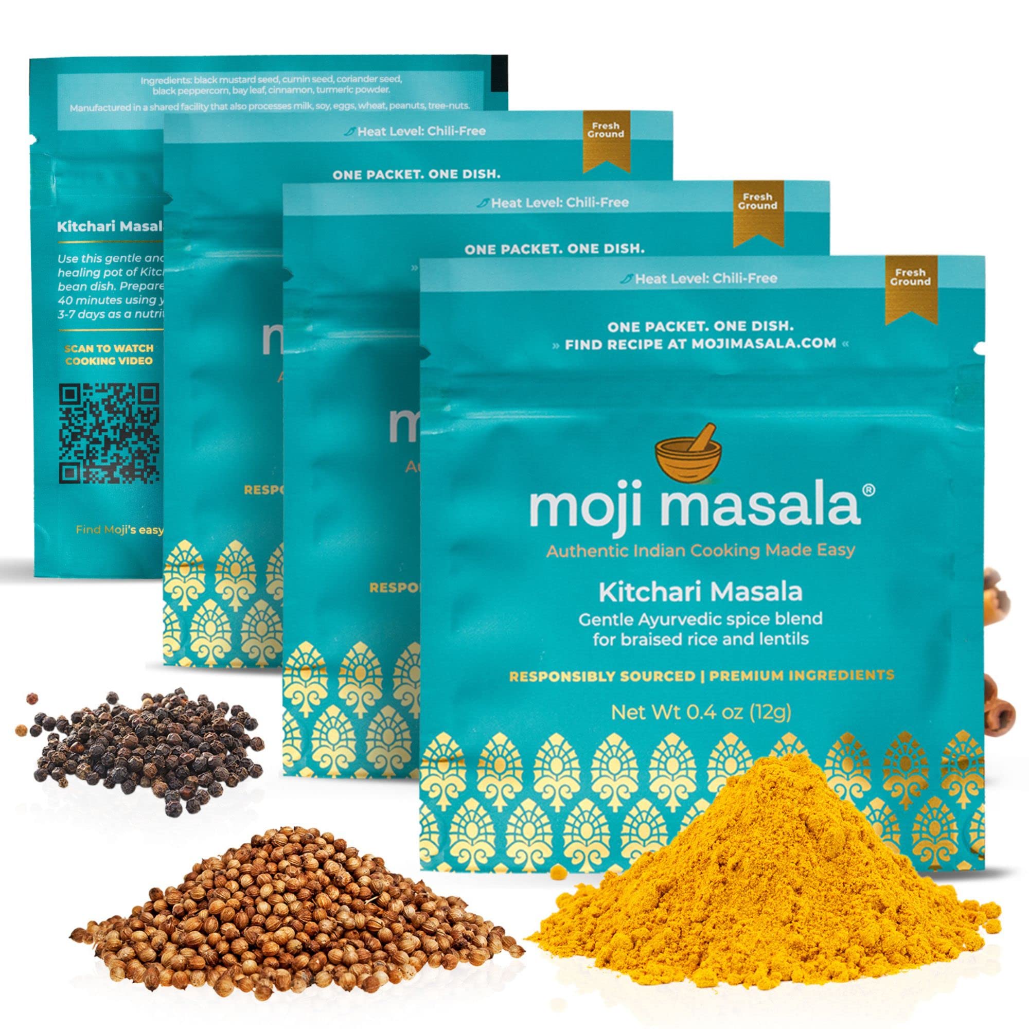 Amazon.com : moji masala Indian Spice Kits – Kitchari Masala Spice ...