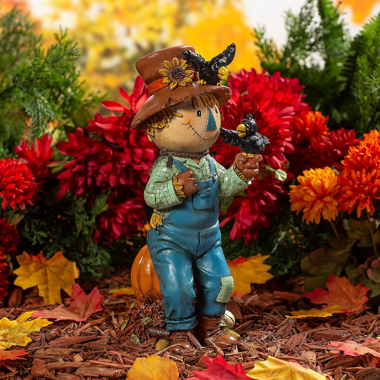 Amazon.com: Fun Express Fall Scarecrow Garden Statue : Patio, Lawn & Garden