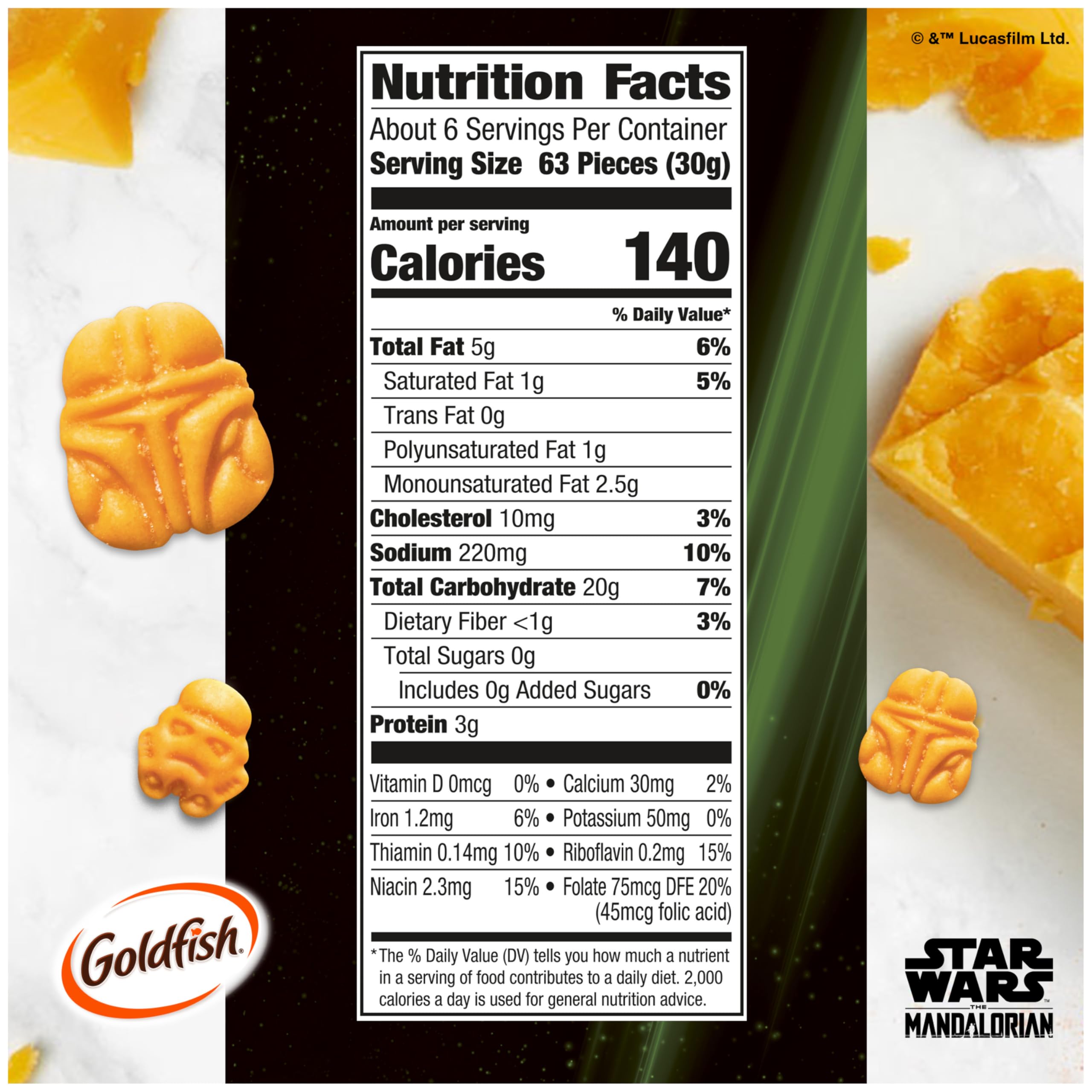 Snapklik.com : Goldfish Star Wars Mandalorian Cheddar Crackers