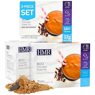 Amazon.com: 3-Pack HMR 800 Shake Meal Replacement Mix | Chocolate Shake ...