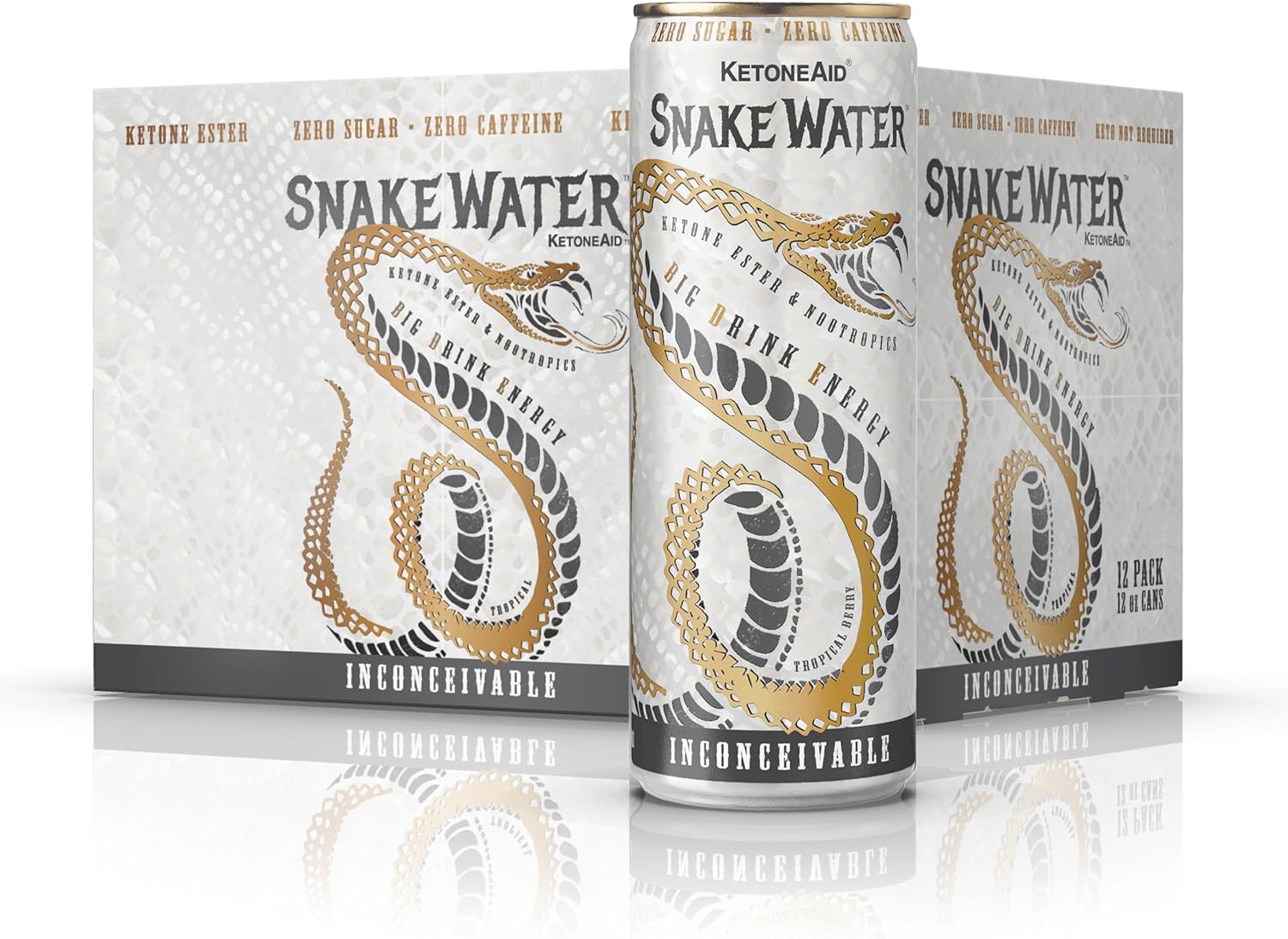 Amazon.com : KetoneAid SnakeWater Energy Drink | Ketone Ester plus ...