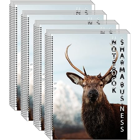 SHARMA BUSINESS Spiral Notebook A4 Size 200 Pages Unruled White Plain ...