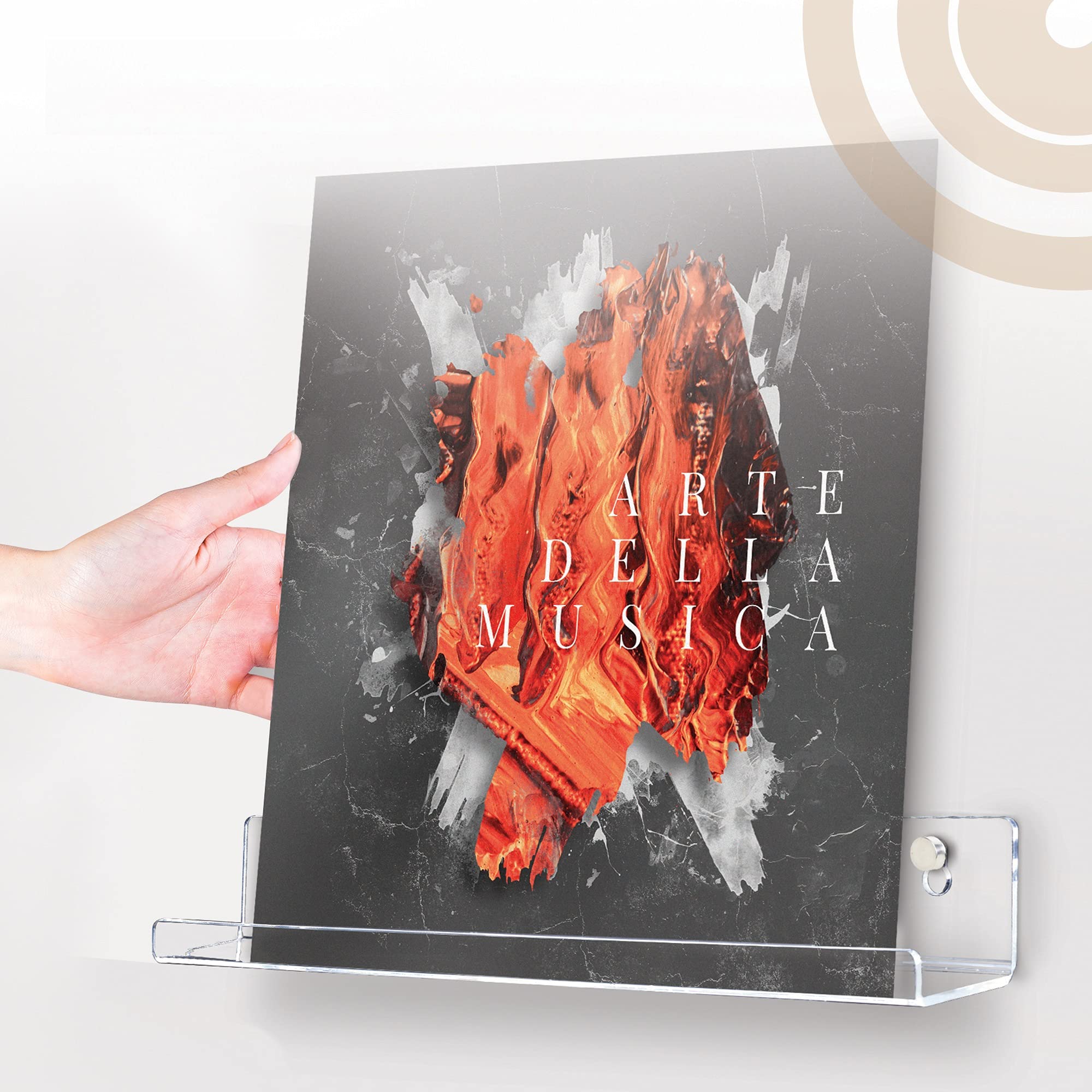 Buy PRO SPIN Vinyl Record Holder - 6-Pack Vinyl Record Storage Clear ...