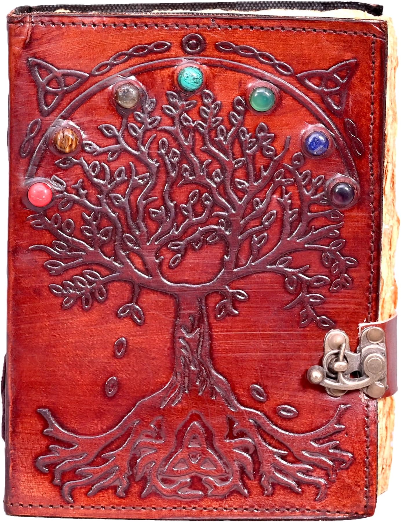 Amazon.com : PRASTARA HOLY GRAIL Handmade Leather Journal | Travel ...