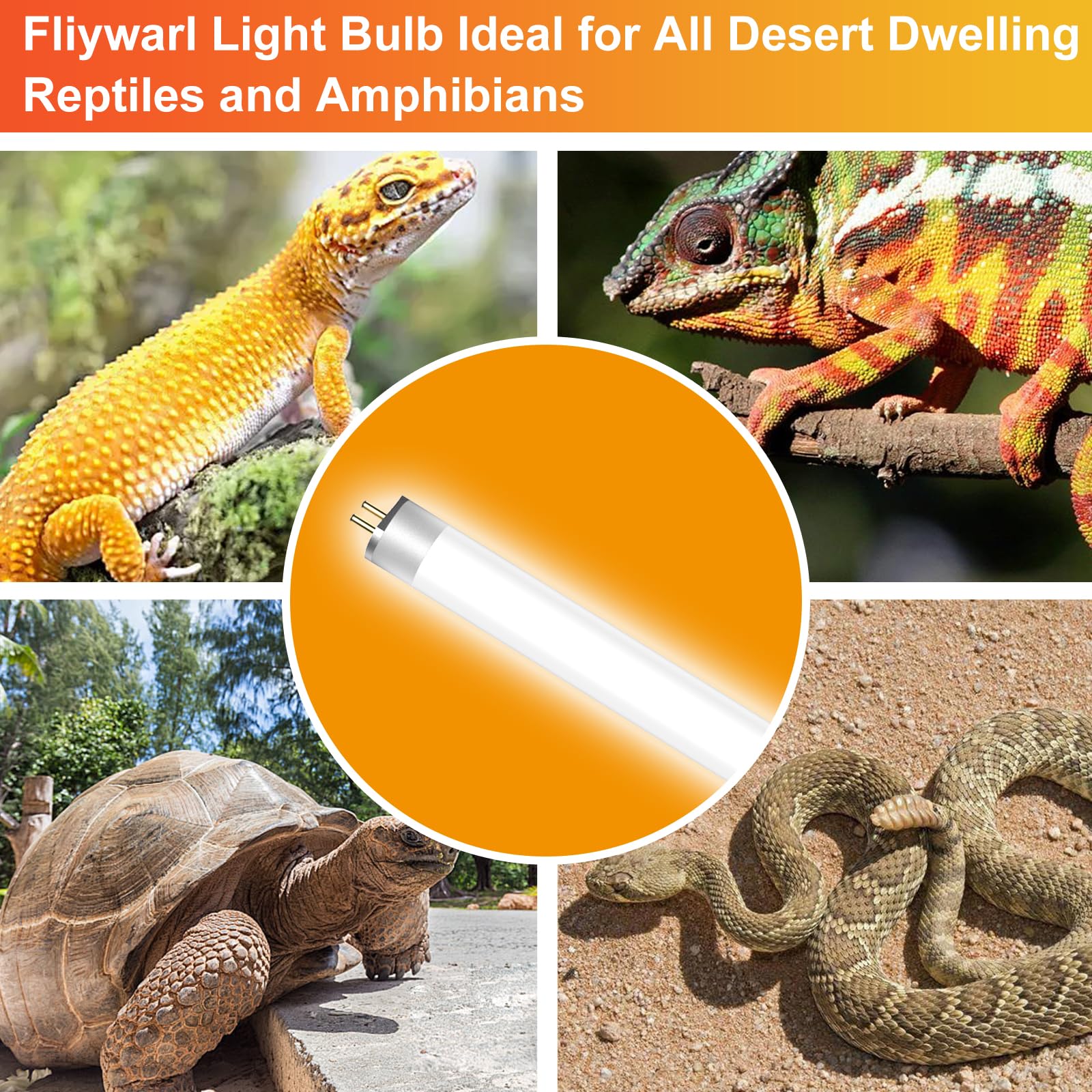 Reptile Uvb Light REPTI HOME T5 UVA UVB Reptile Light Combo Kit(100V ...
