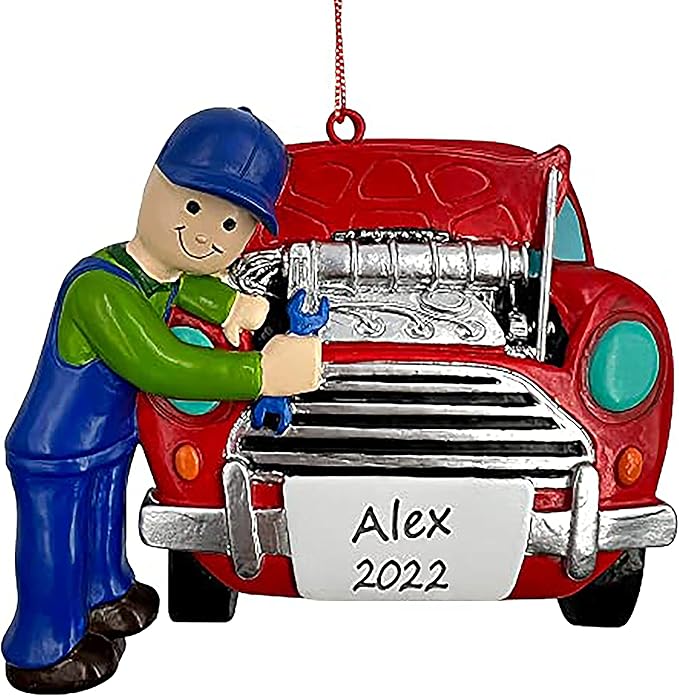 Amazon.com: CHEERZEER CUSTOMIZE Personalized Mechanic Christmas ...