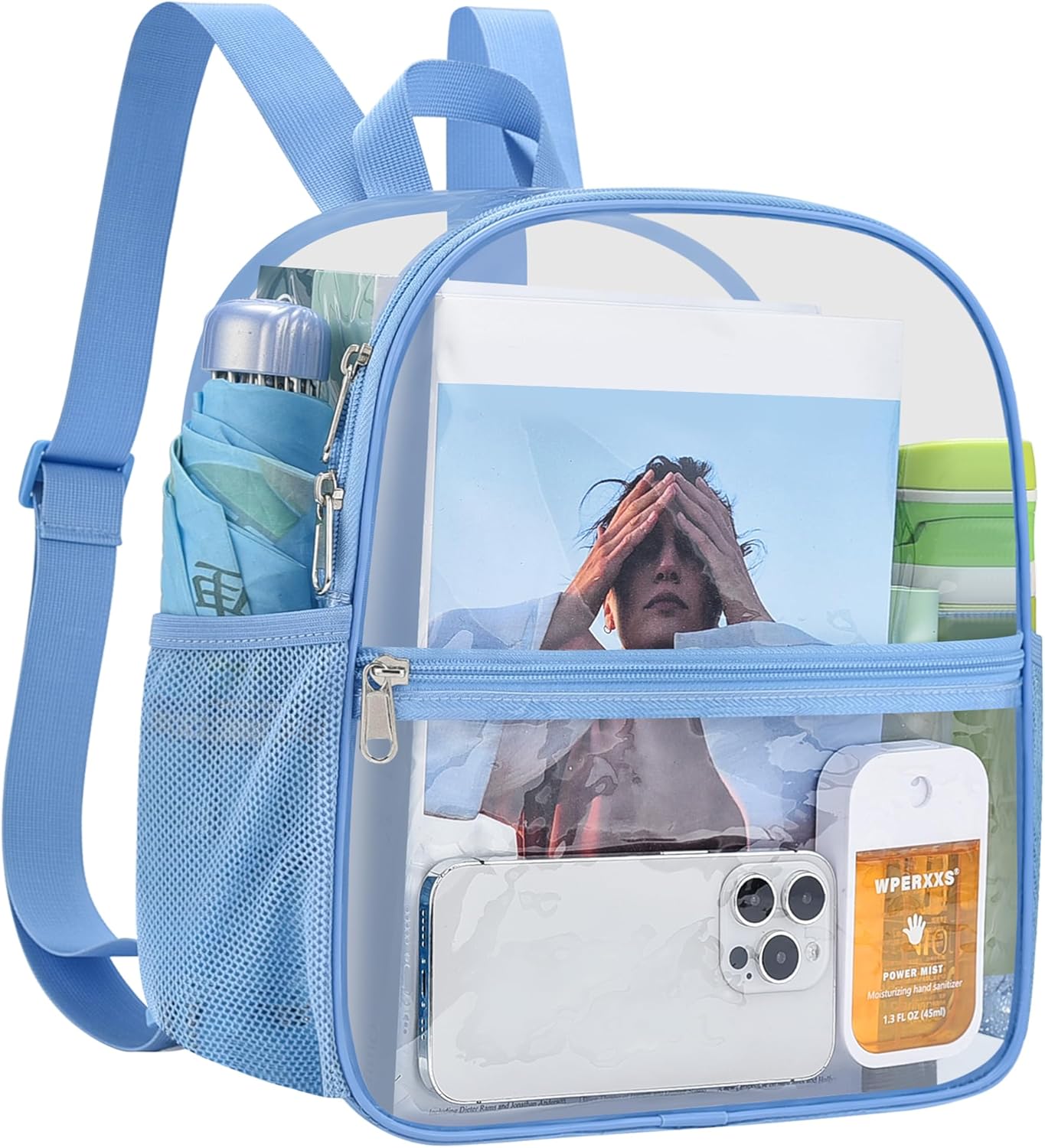 Amazon.com: USPECLARE Clear Backpack Stadium Approved 12X11x6 ...