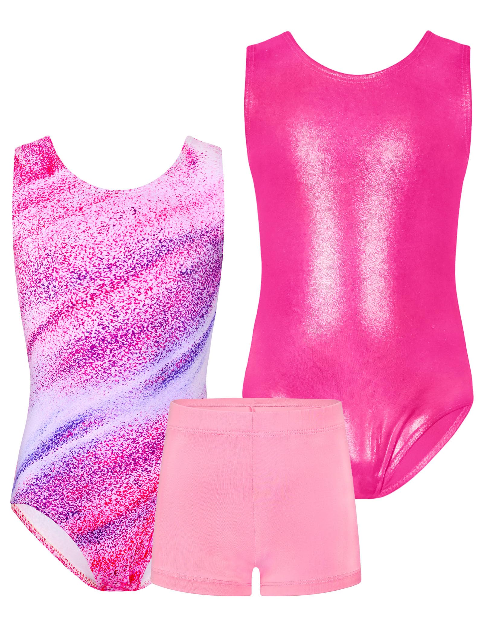 Amazon.com: TENVDA Bundles of Gymnastics Leotards for Girls 8-9 Years ...