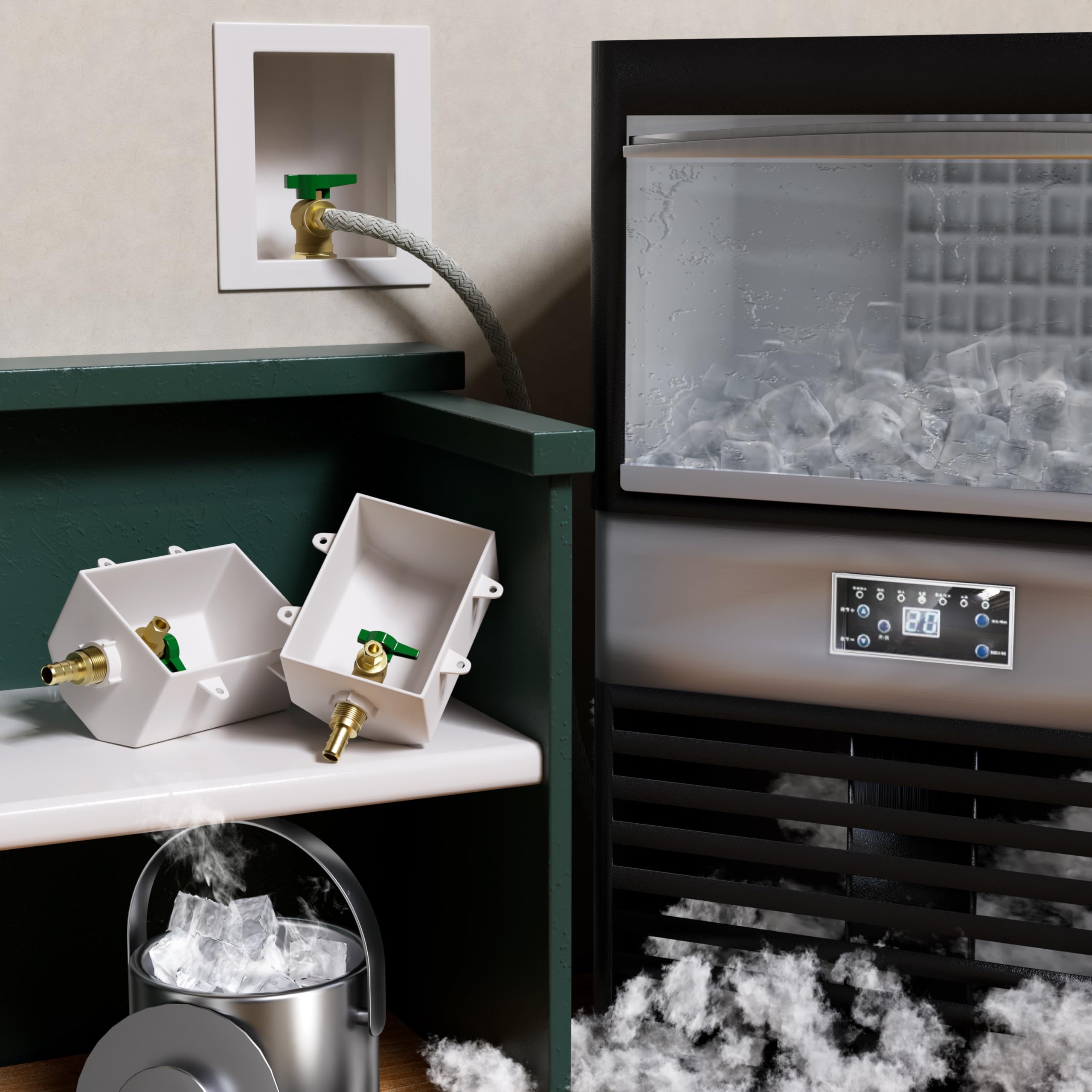 Snapklik.com : SUNGATOR Ice Maker Outlet Box, 1/2 Inch Pex Crimp Inlet ...