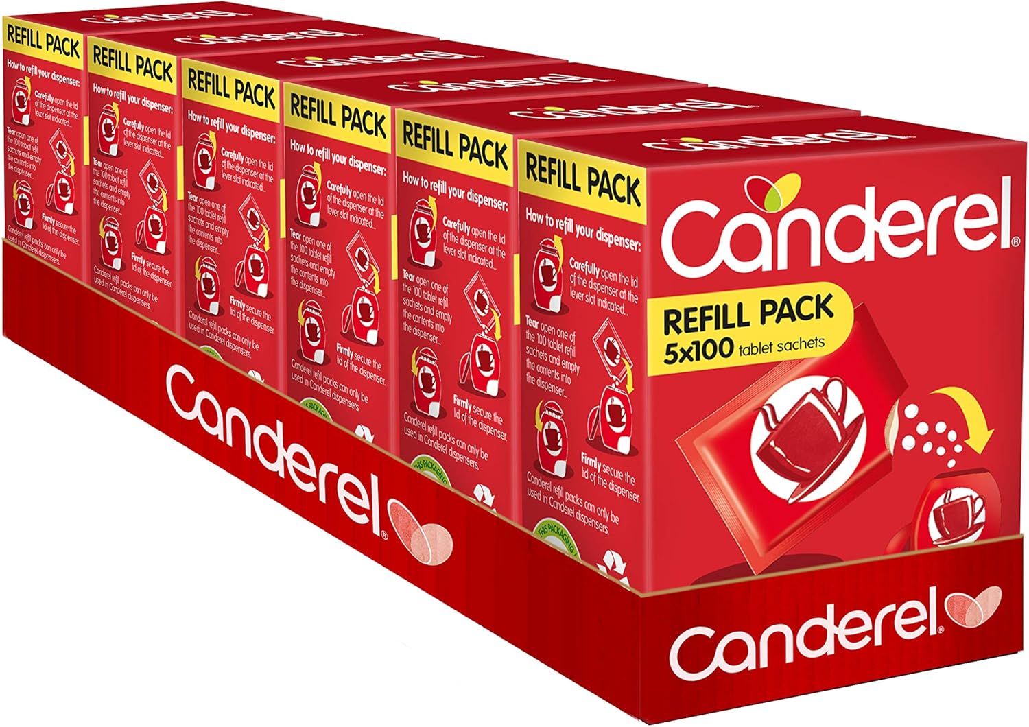 Canderel Sweetener Tablets Refill Pack - Zero Calorie and Diabetic ...