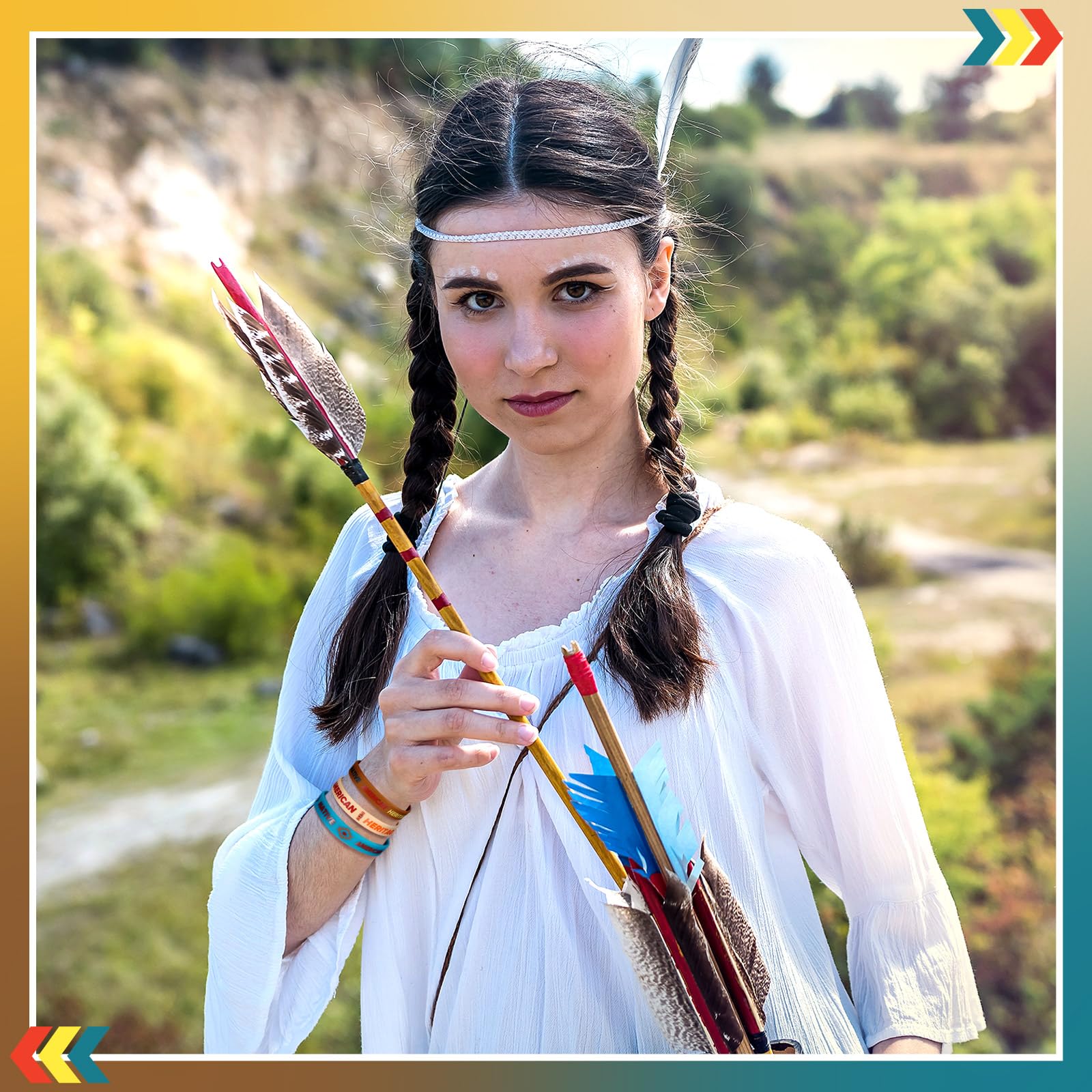 Snapklik.com : 60 Pcs Native American Heritage Month Rubber Bracelets ...