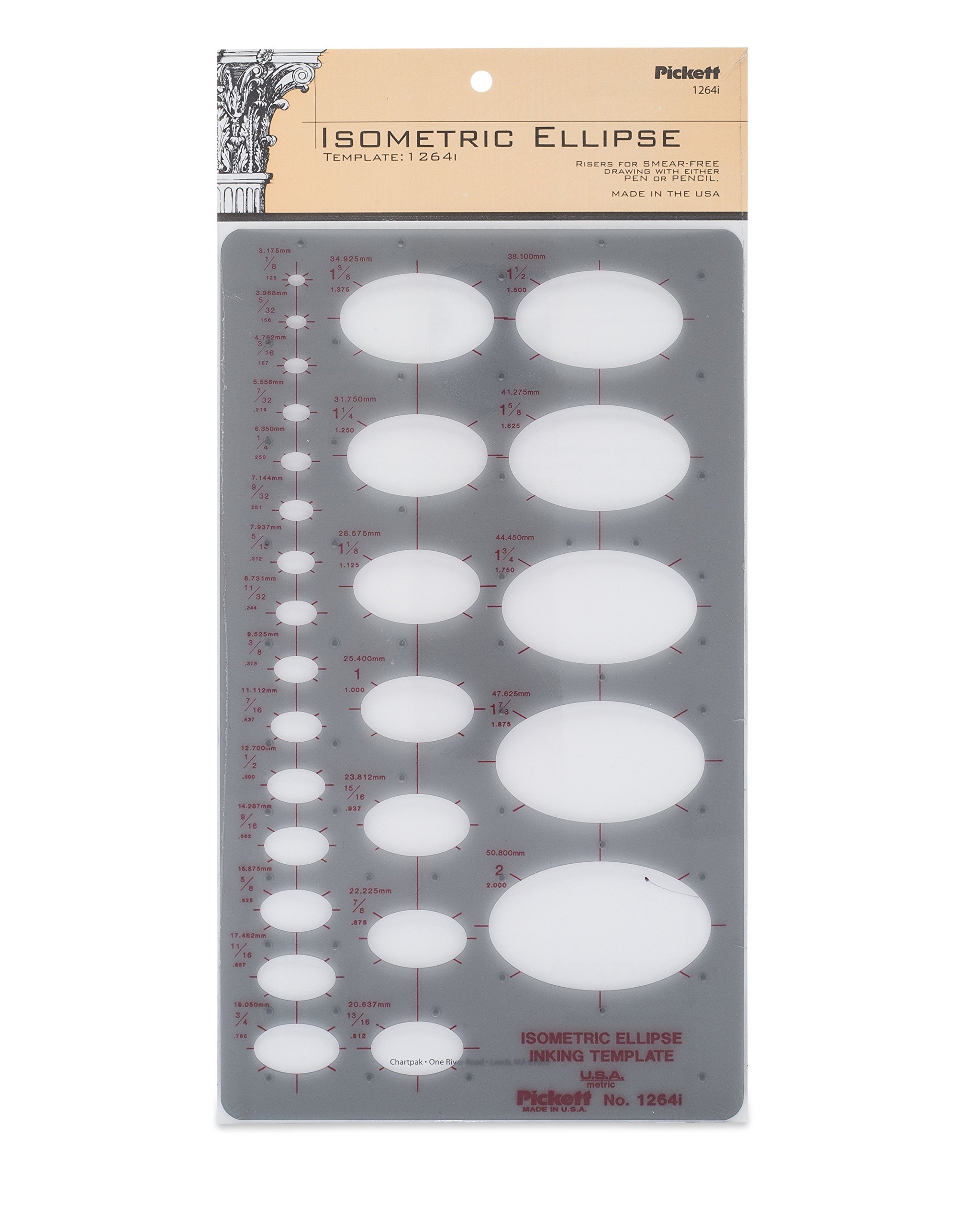 Snapklik.com : Pickett Isometric Ellipse Template