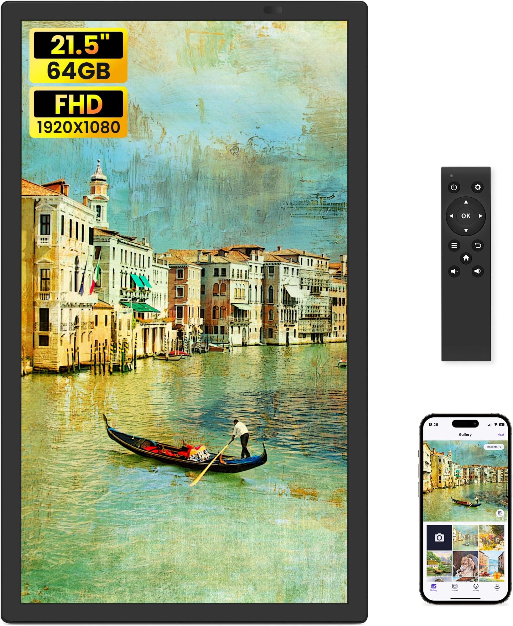 Amazon.com : Extra Large Digital-Picture-Frame 21.5" Digital-Photo ...
