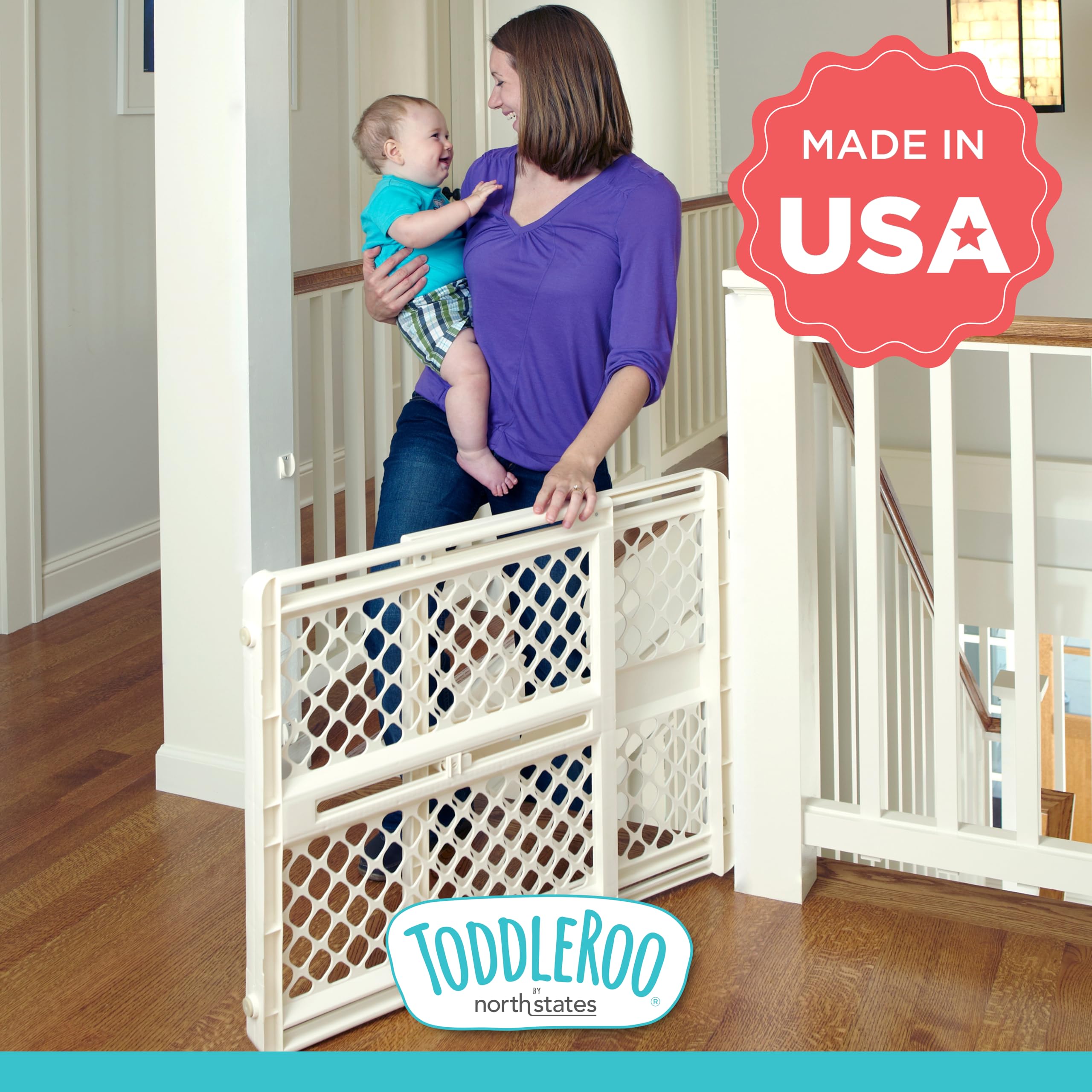Buy Toddleroo by North States - Supergate Ergo Baby Gate: Plastic Baby ...