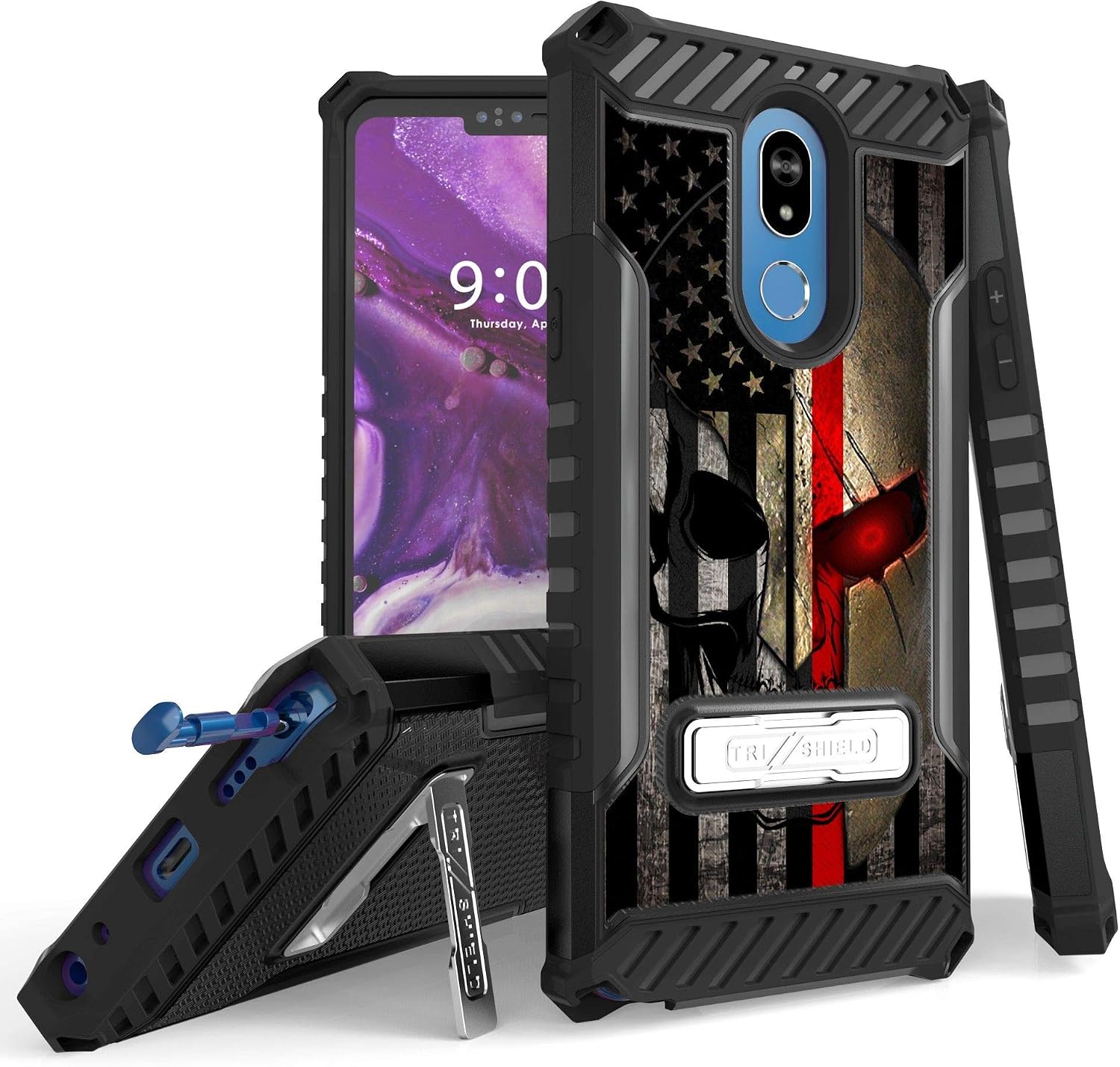 Amazon.com: Military Grade Drop Tested Hybrid Shockproof Case w/Stand ...
