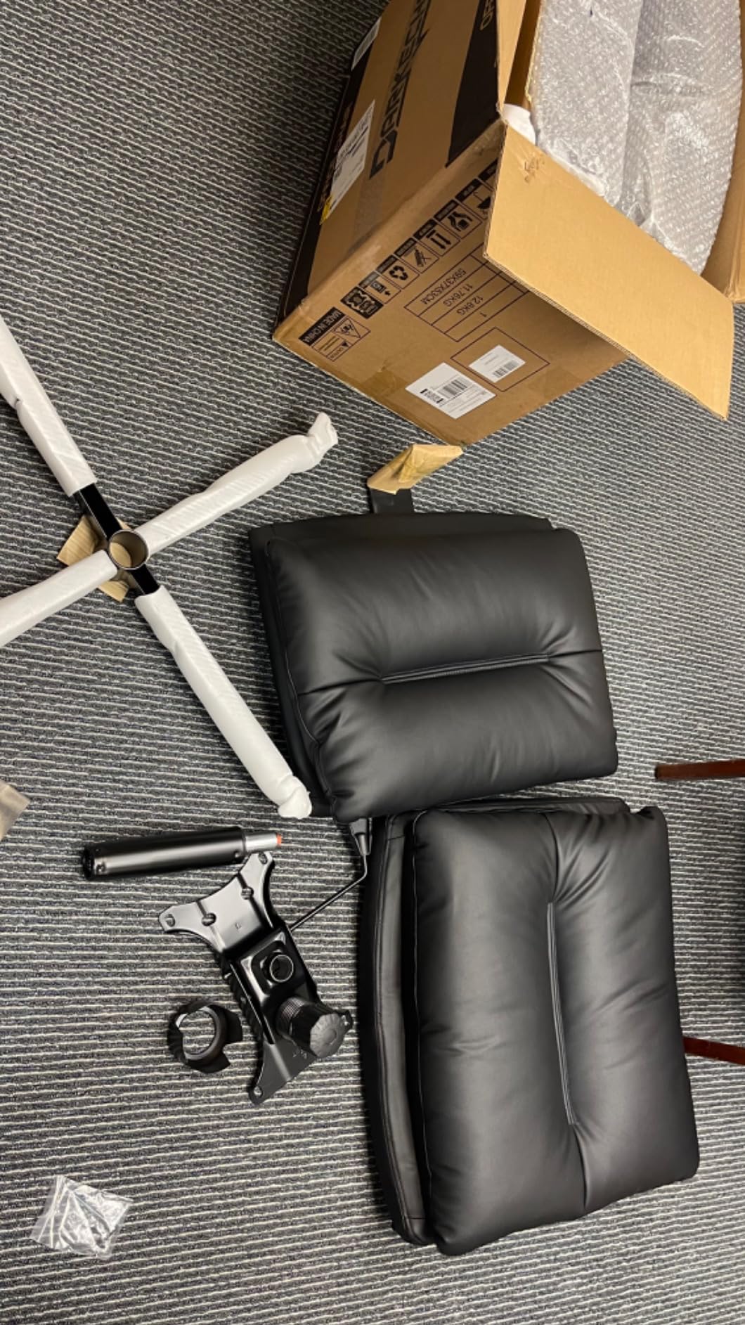 $21/mo - Finance Darkecho Office Chair Armless Desk Chair No Wheels ...