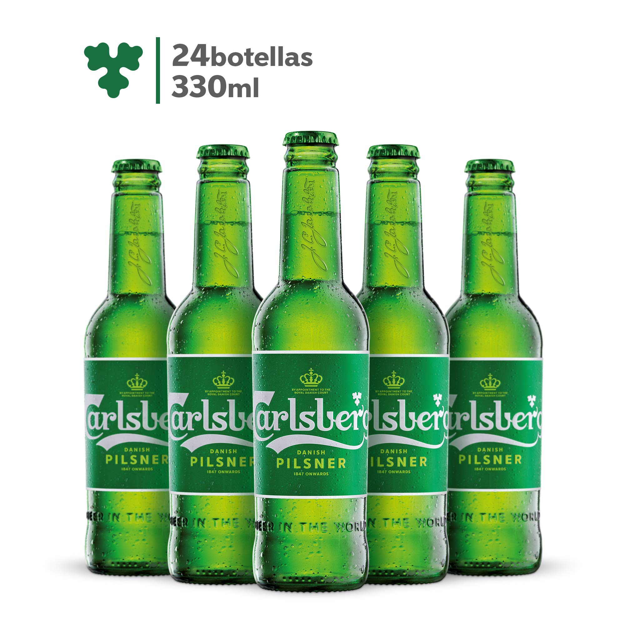 Botella De Cerveza Carlsberg Llena