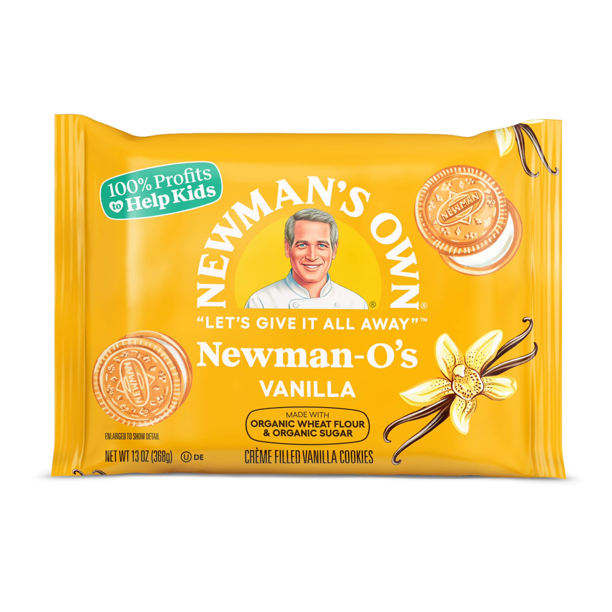 Amazon.com: Newman's Own Newman-O's, Vanilla Crème Filled Vanilla ...